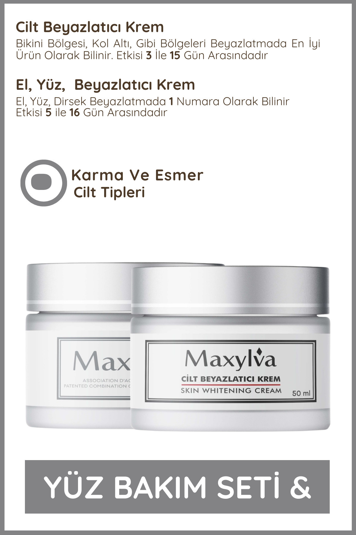 Maxylva Beyazlatıcı Set Genital Bölge Beyazlatıcı & El Ve Yüz ...