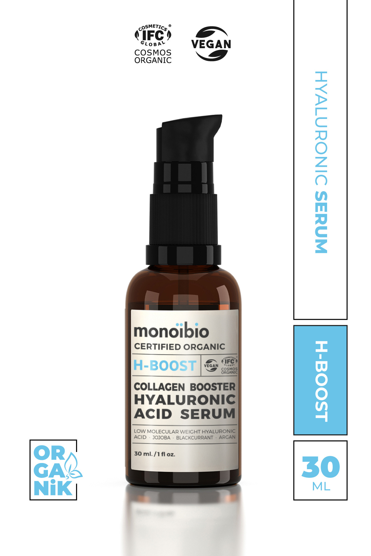 Monoibio H-boost Organik Sertifikalı Hyalüronik Asit Serum – Yoğun ...