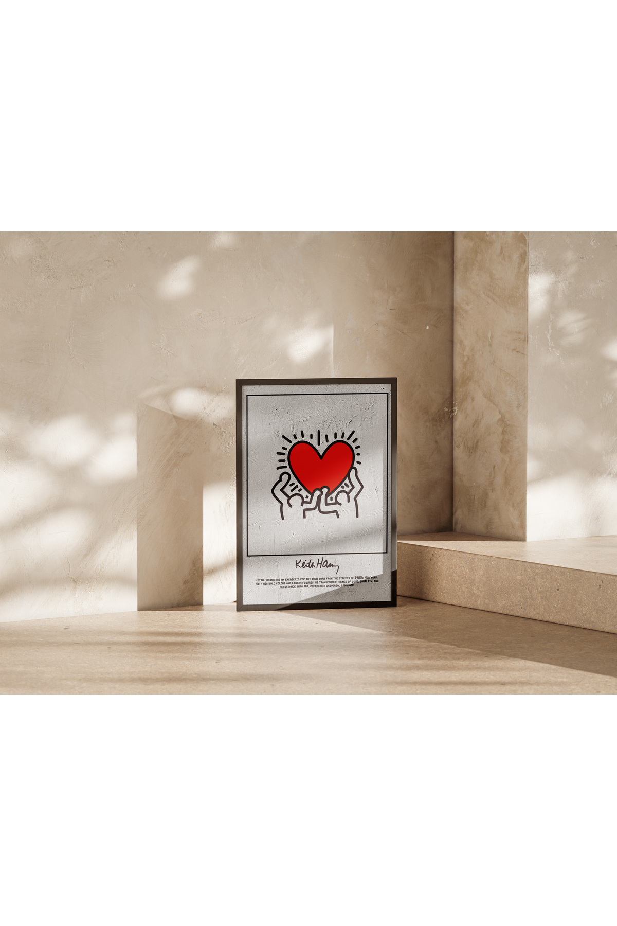 diartium 30x40 Çerçevesiz Keith Haring Love Baskı Poster – Ev ve Ofis ...