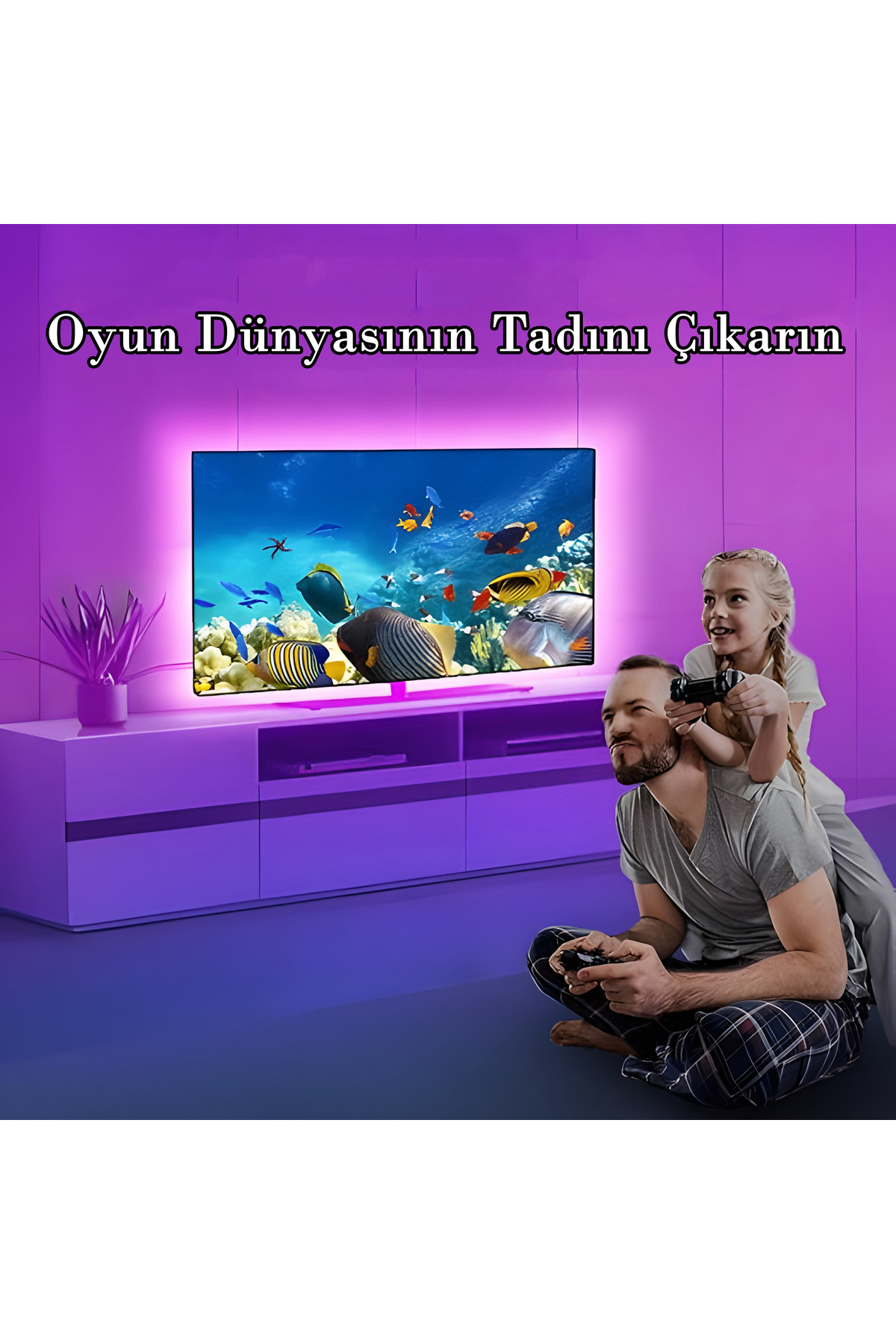 anaway shopping Rgb Tv Arkası Bluetooth Usb 3 metre Şerit Led ...