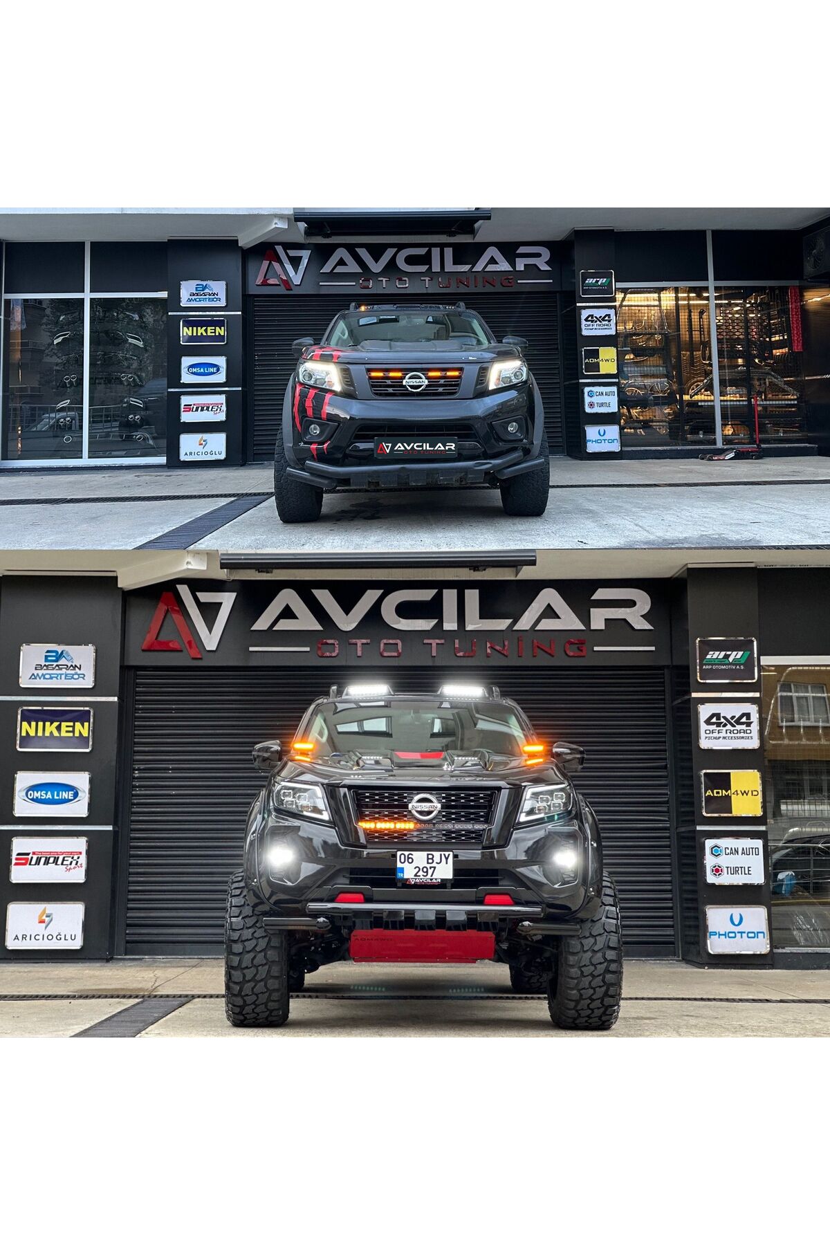 ABT PICKUP ARAÇLARA UYUMLU DEMON MARKS KAPUT ÜSTÜ LAZER ÇAKRLI LED ...
