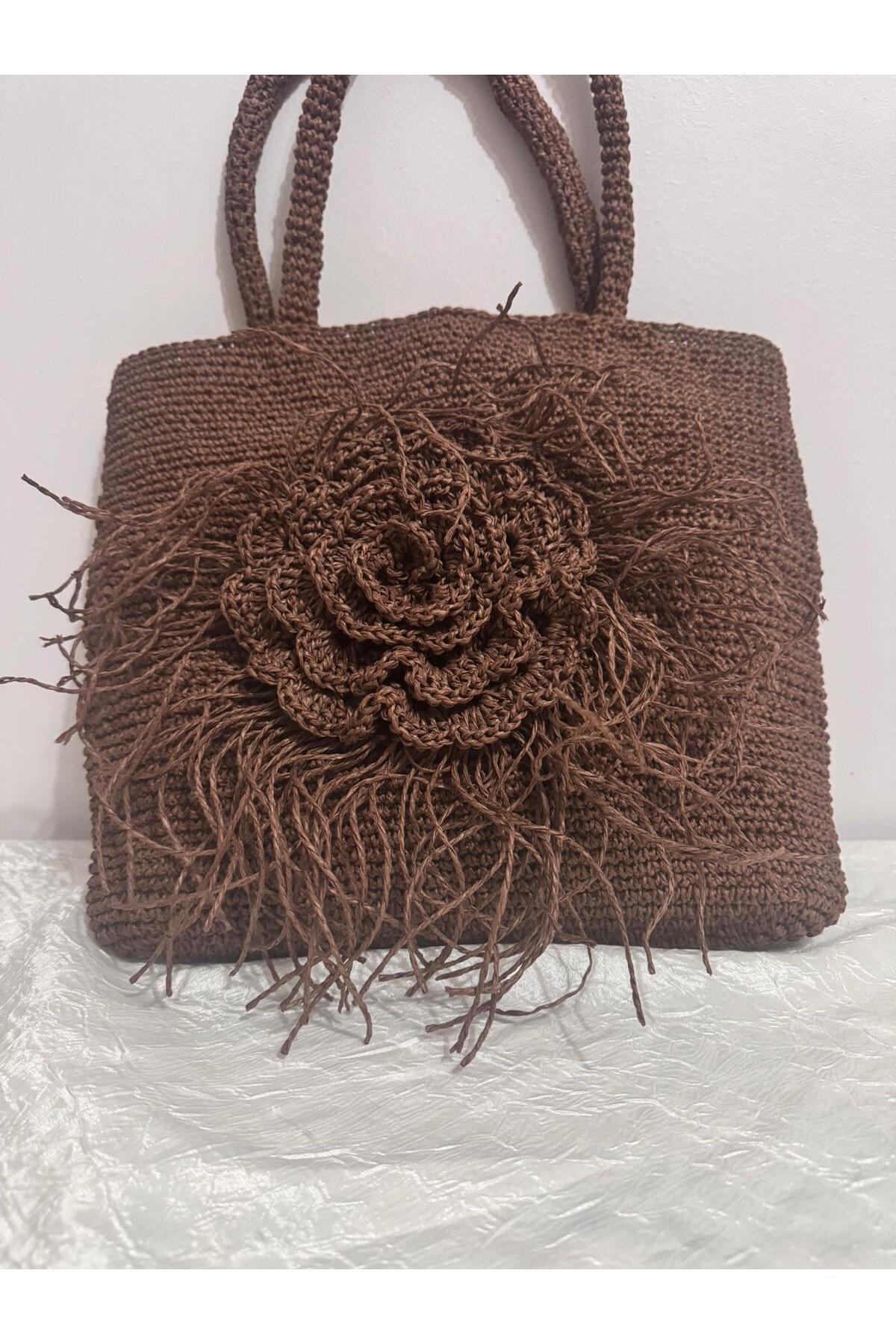 MERUT STYLE HAYATINI RENKLENDİR Hand Knitted Women's Shoulder Bag Paper ...