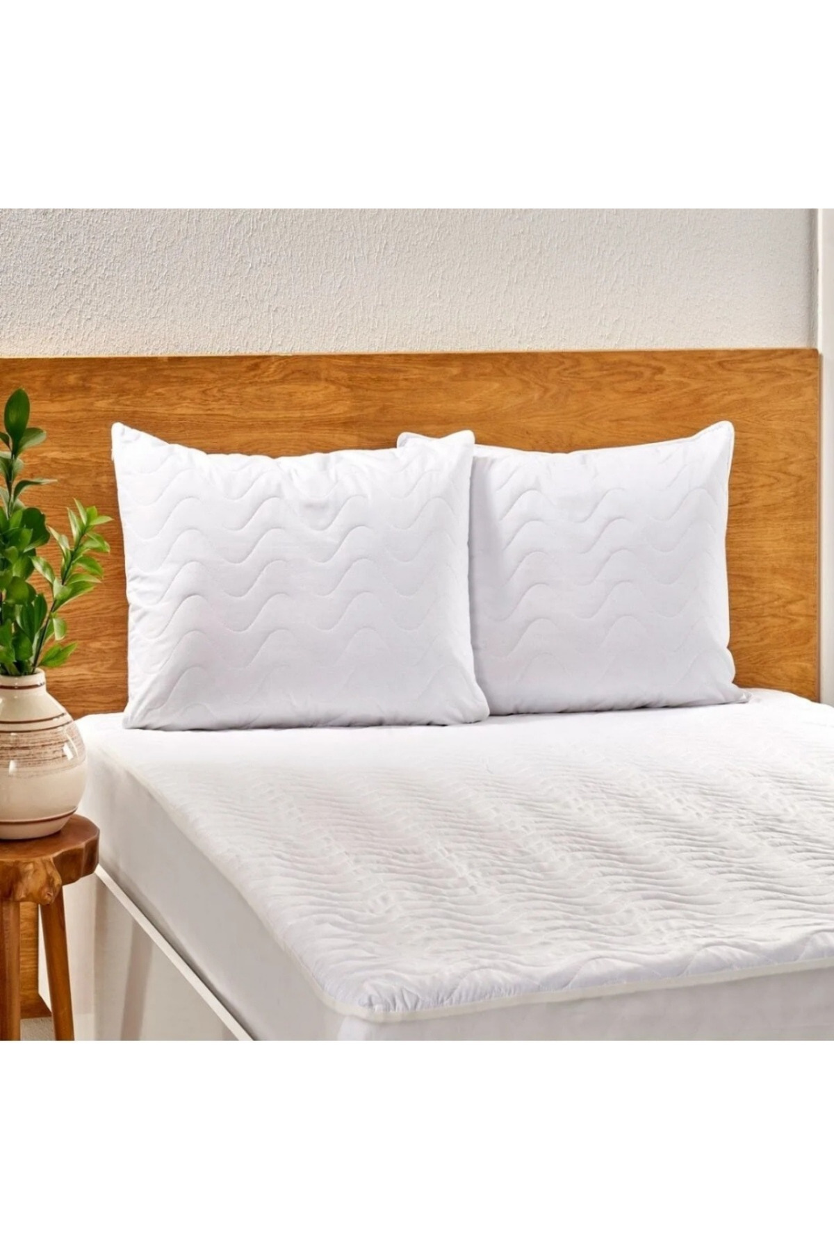 Taç Eco Care Soft Kapitoneli Yastık Alezi 50 x 70 Cm Beyaz (2 Adet ...