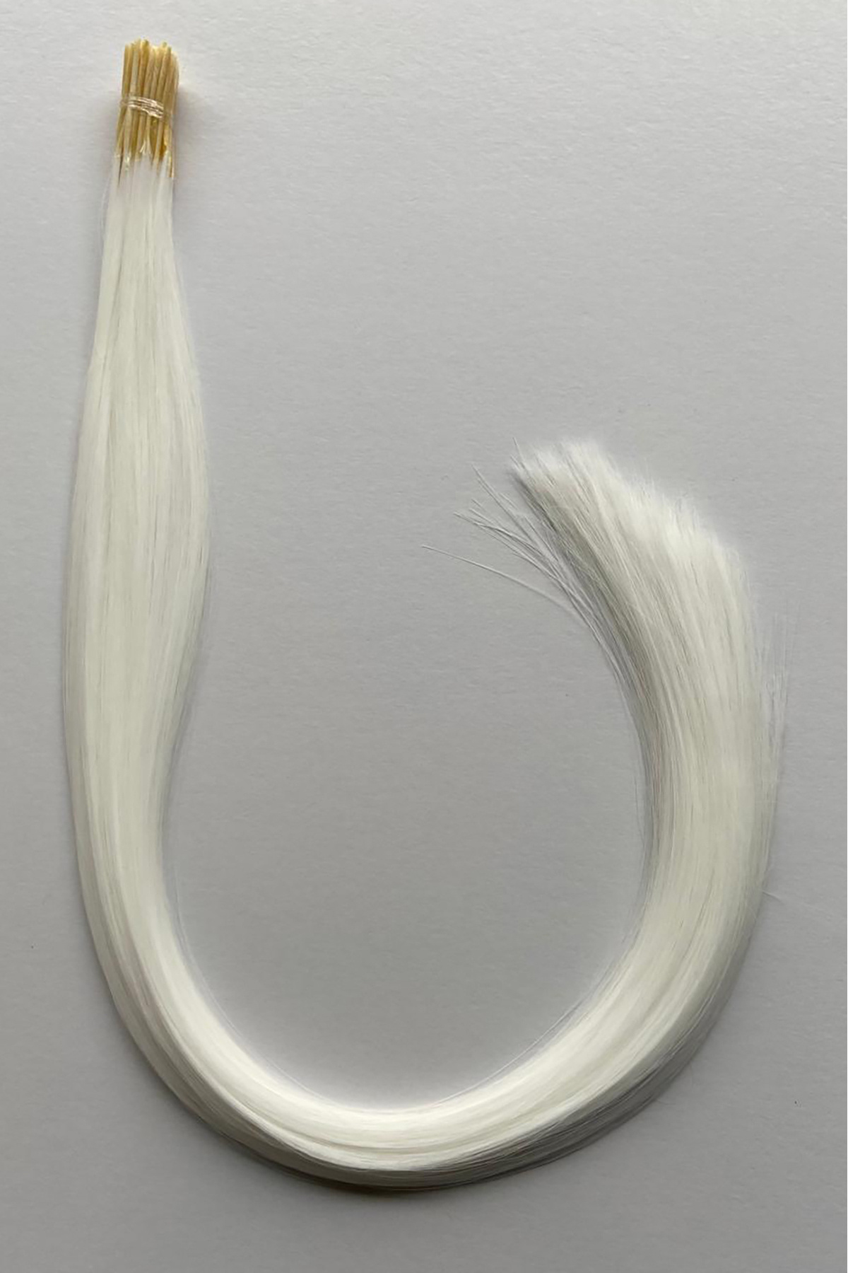 Eva Peruk Fiber Renkli Boncuk Kaynaklık Saç Beyaz 10 Adet +takım ...