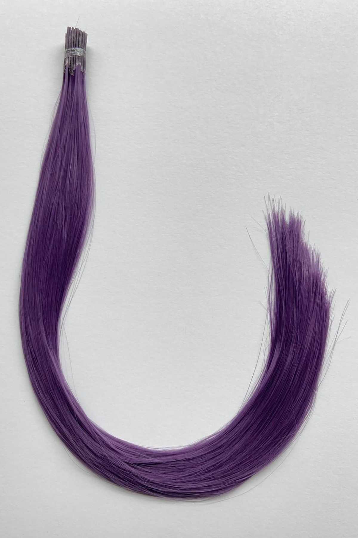 Eva Peruk Fiber Renkli Boncuk Kaynaklık Saç Küllü Mor 10 Adet +takım ...