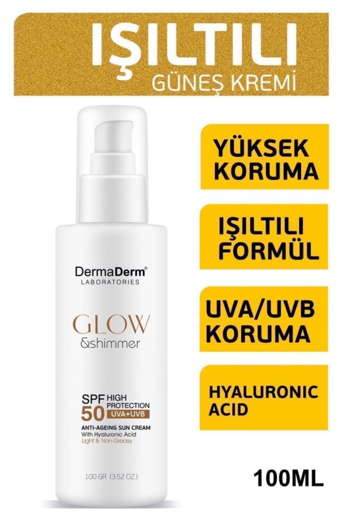 DermaDerm Laboratories Dermaderm Glow Ve Shimmer Simli Güneş Kremi Spf ...