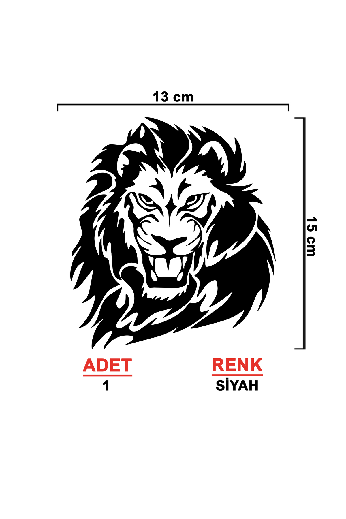 Sönmez Dijital Aslan Sticker Model 1 - Oto Sticker - Araba Sticker ...