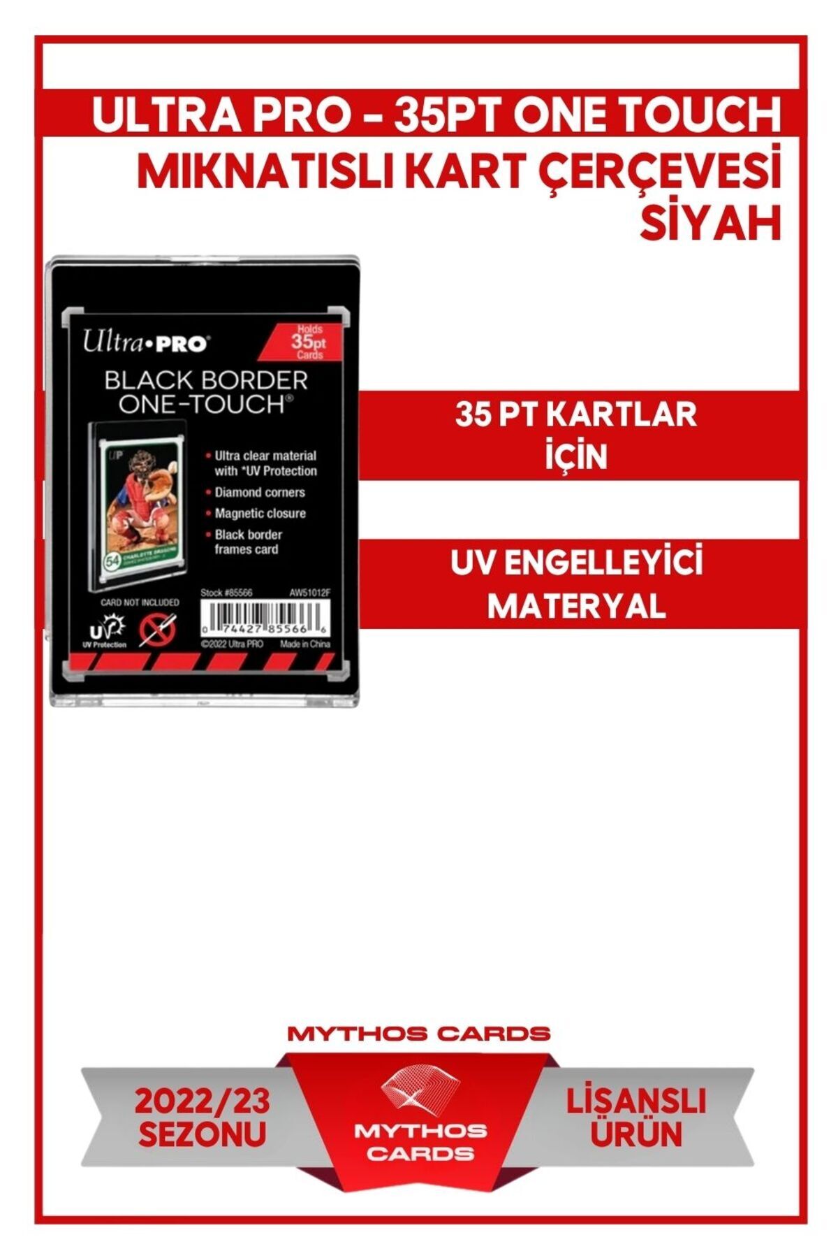 Mythos Cards Ultra Pro - 35pt One Touch Mıknatıslı Kart Çerçevesi Siyah ...