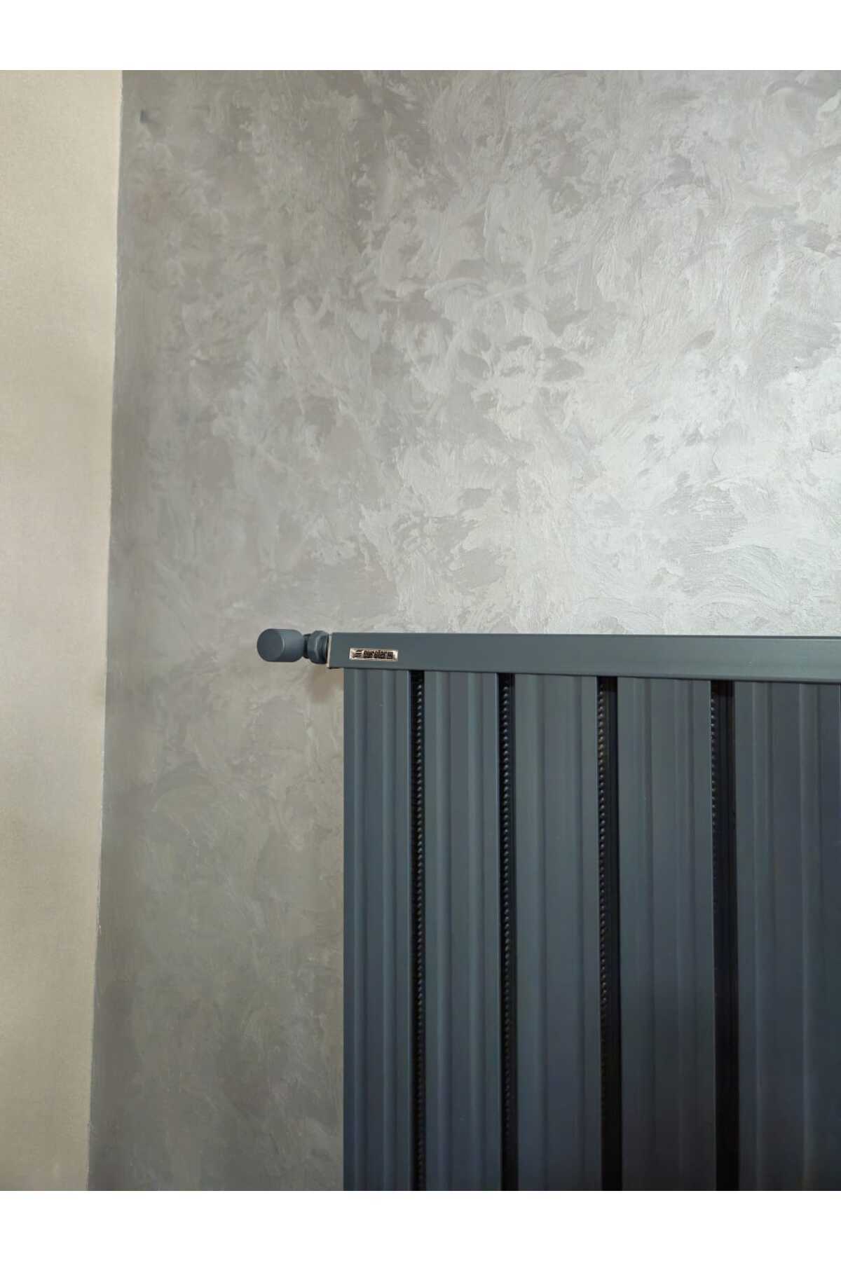ALURAD Alüminyum Panel Radyatör Klasik 1250 X 320 Ral 7016 Antrasit Gri ...