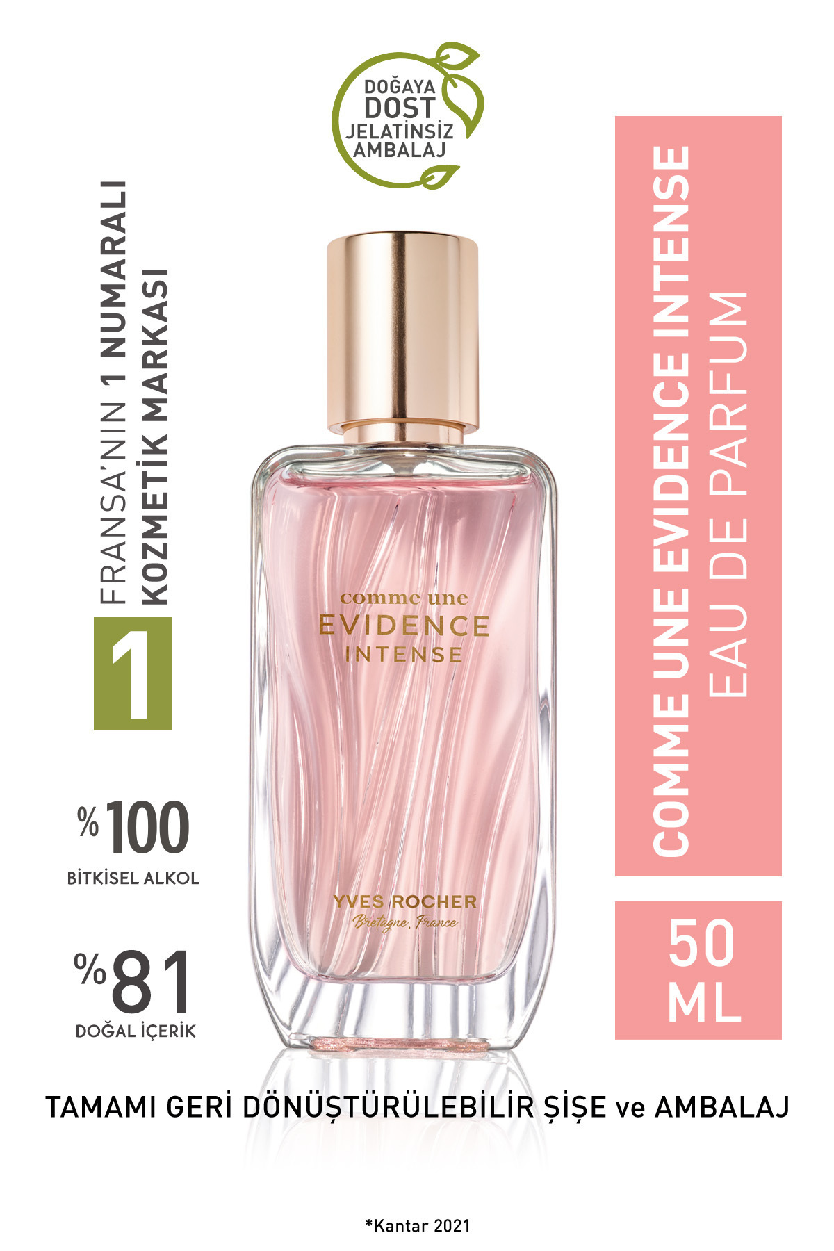 Yves Rocher FRESH EDP 50 ML KADIN PARFÜM eleg.3050 - Fiyatı, Yorumları
