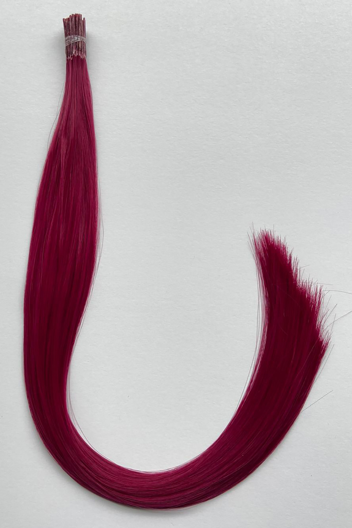 Eva Peruk Fiber Renkli Boncuk Kaynaklık Saç Kırmızı 10 Adet +takım ...