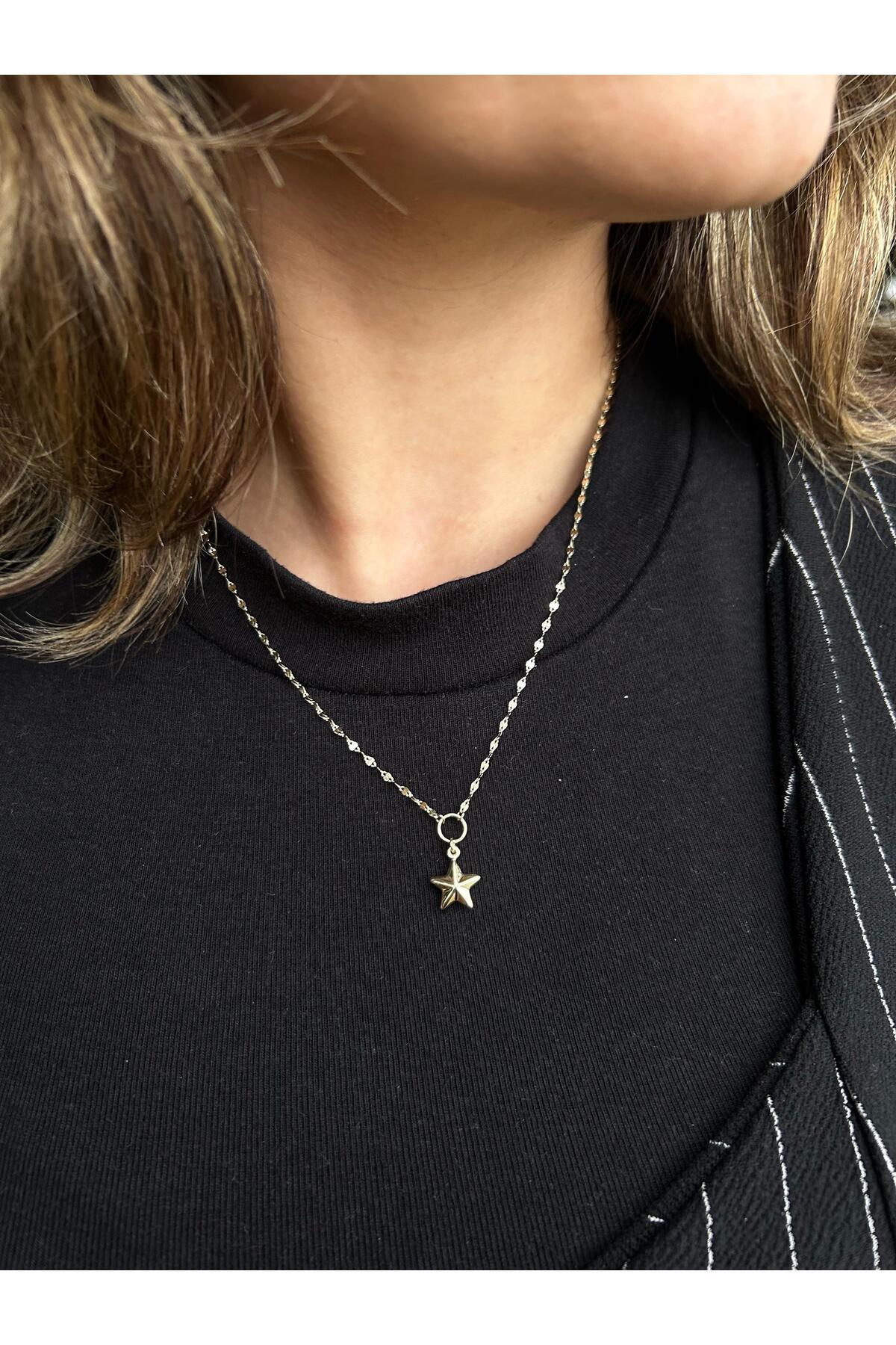 Goldium Jewellery Kelebek Zincir Aynalı Yıldız Kolye Fiyatı, Yorumları ...