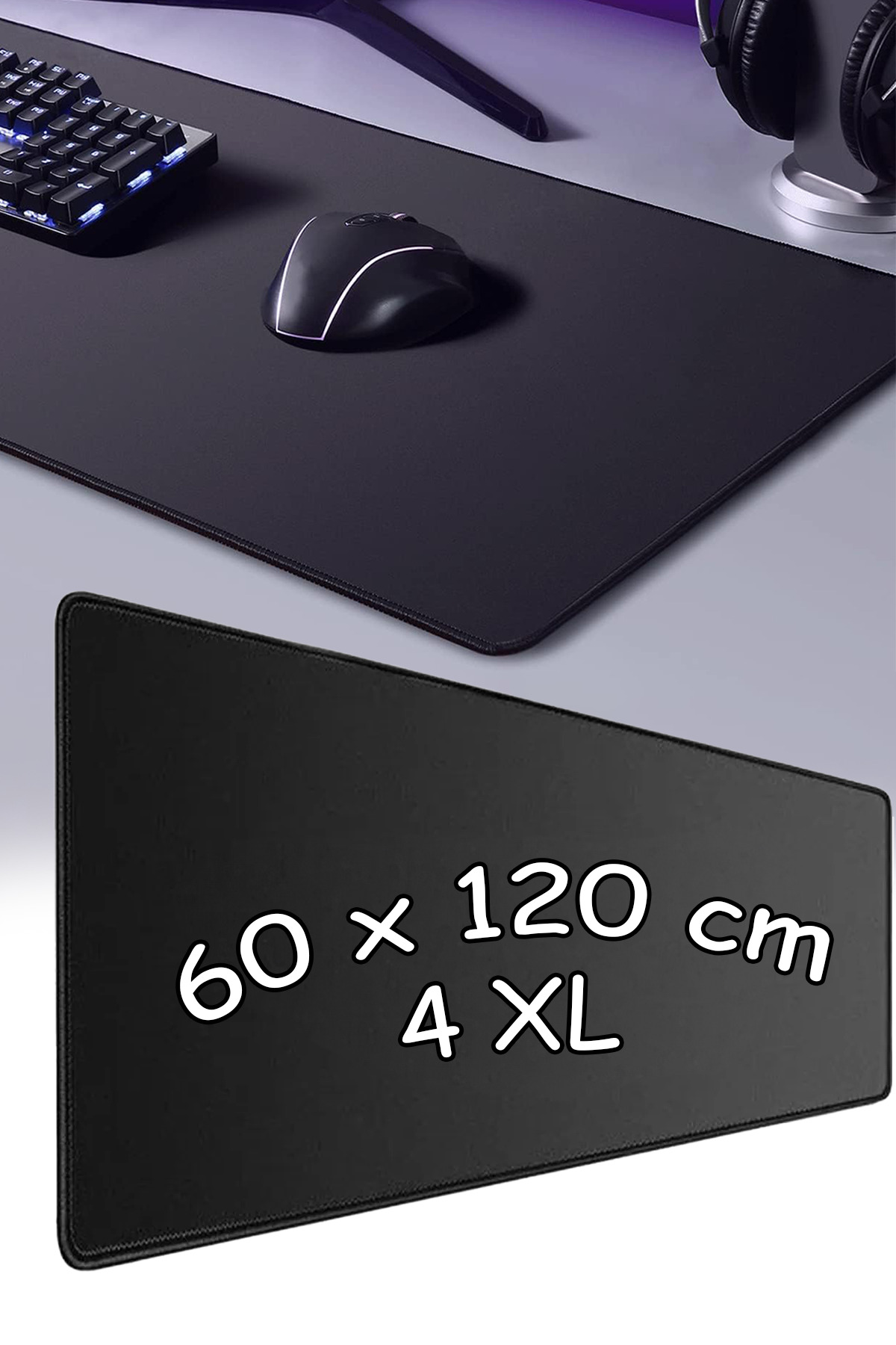 Baxters Mouse Pad 60x120 Klavye Fare Matı Dikiş Kenarlı Mausepad Ev ...