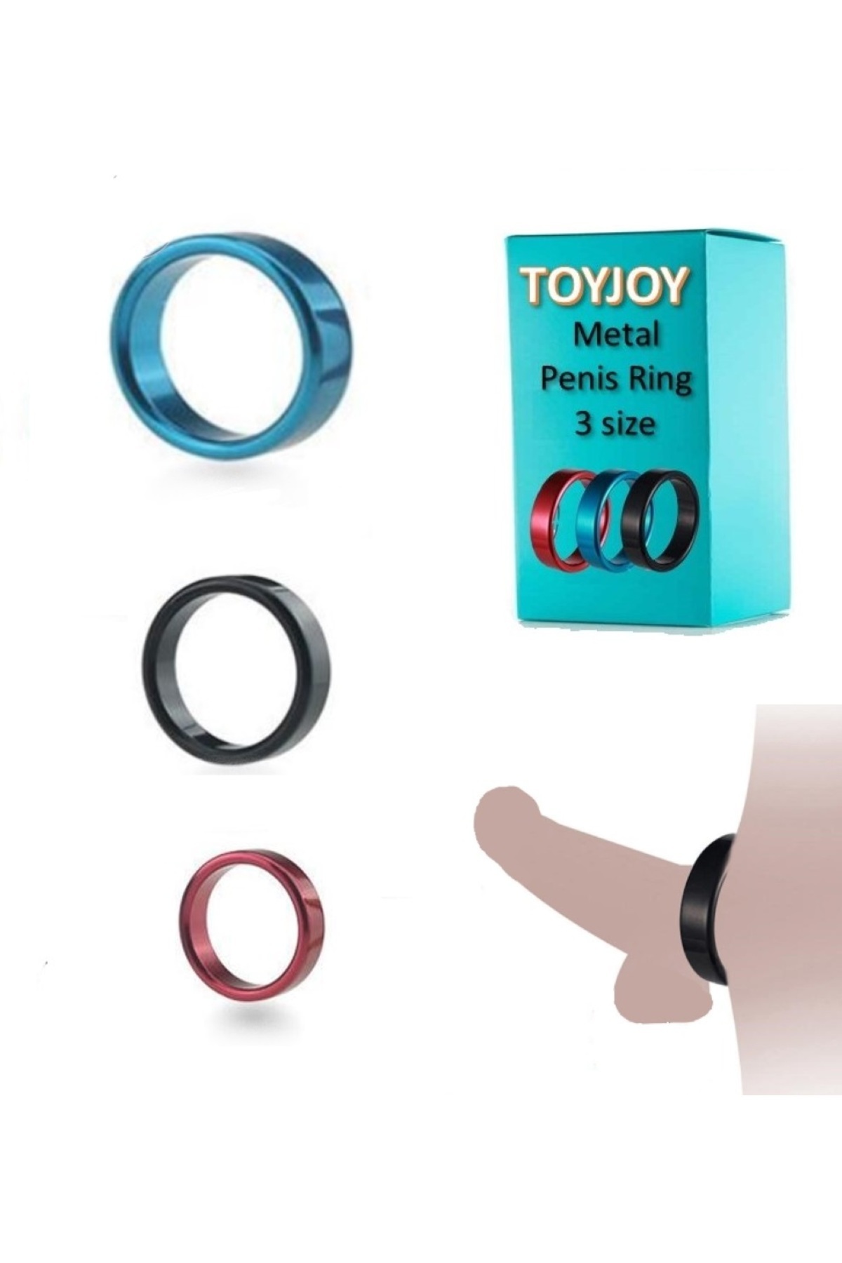 Toyjoy 3 Boy Metal Penis Halkası Seti Metal Penis Ring 3 Size Halkası Fiyatı, Yorumları - Trendyol