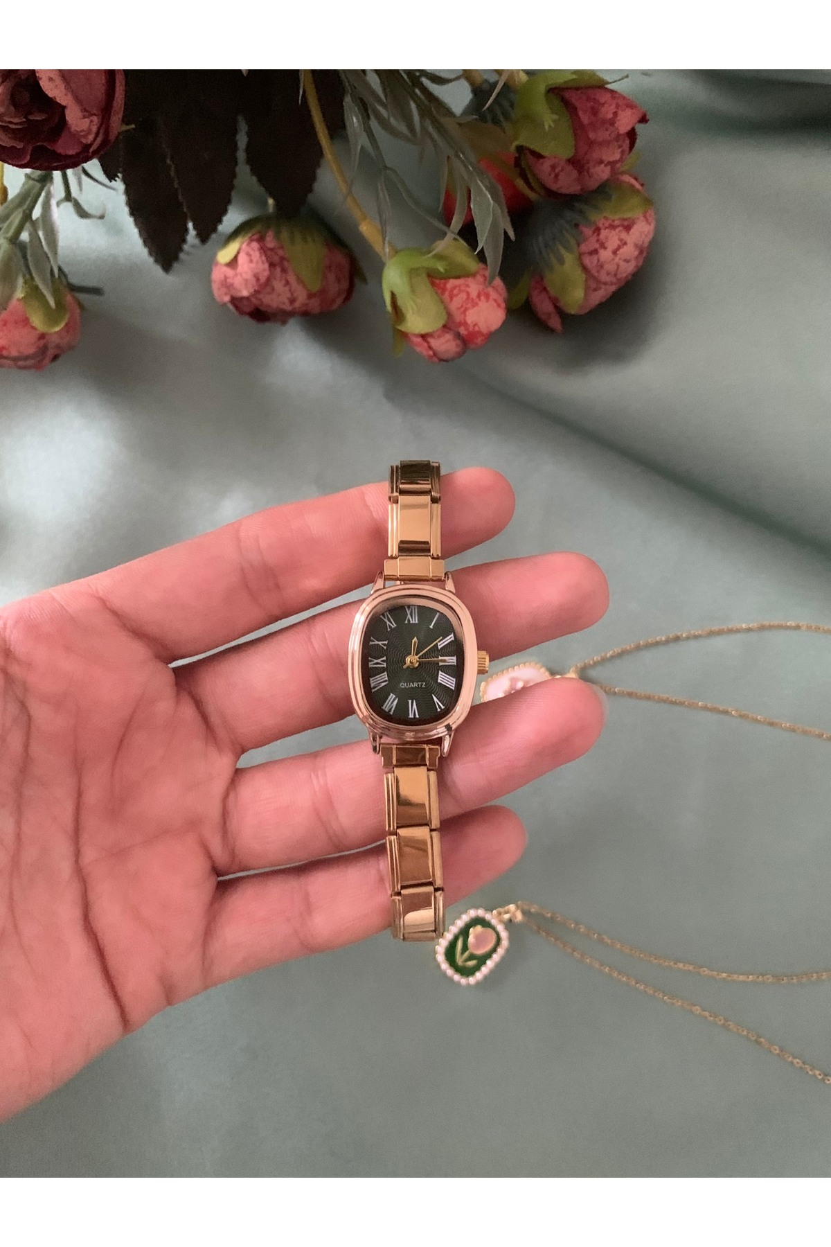 chaoyada İtalyan Model Yeşil Gold Saat CharmlıFiyatı, Yorumları - Trendyol