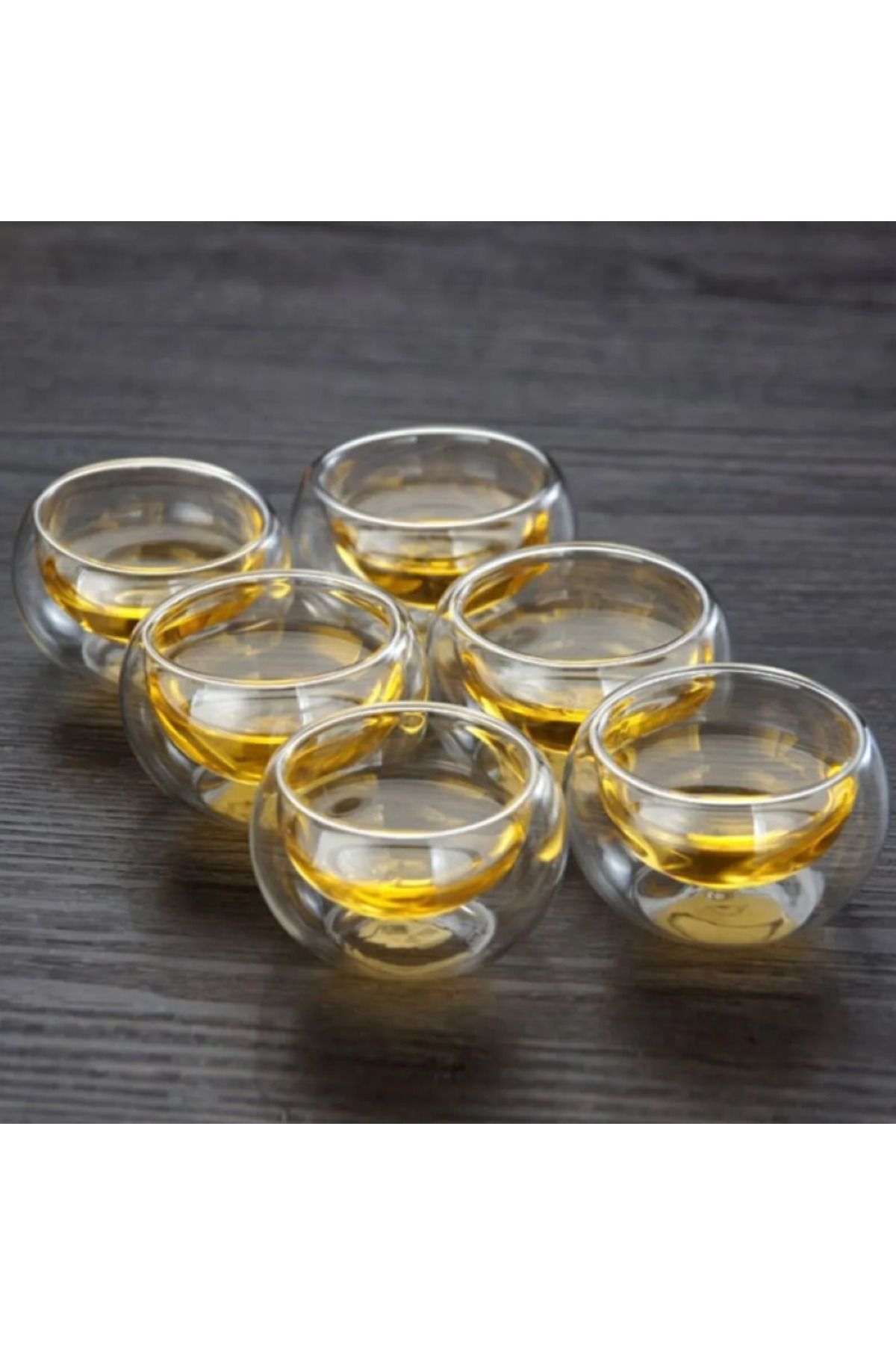 TopTic 6'lı Cam Çift Çidarlı Mini Sosluk Reçellik Drajelik Lokumluk ...