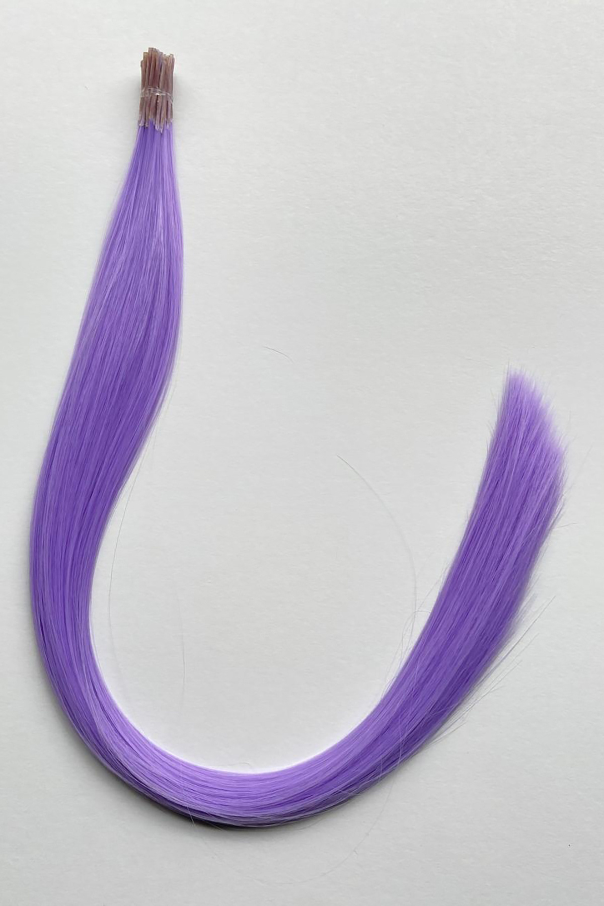 Eva Peruk Fiber Renkli Boncuk Kaynaklık Saç Açık Lila 10 Adet +takım ...