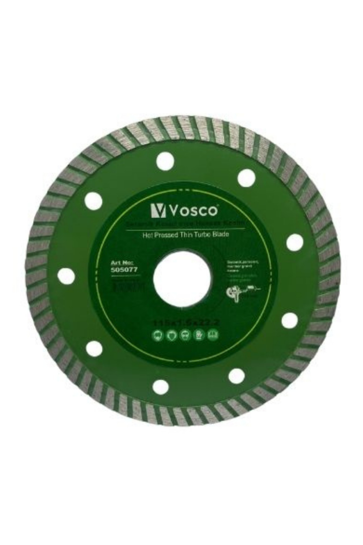 vosco Turbo Granit Seramik/taş/fayans/mermer/porselen/elmas Ince Hassas Kesici Standart 115mm ...