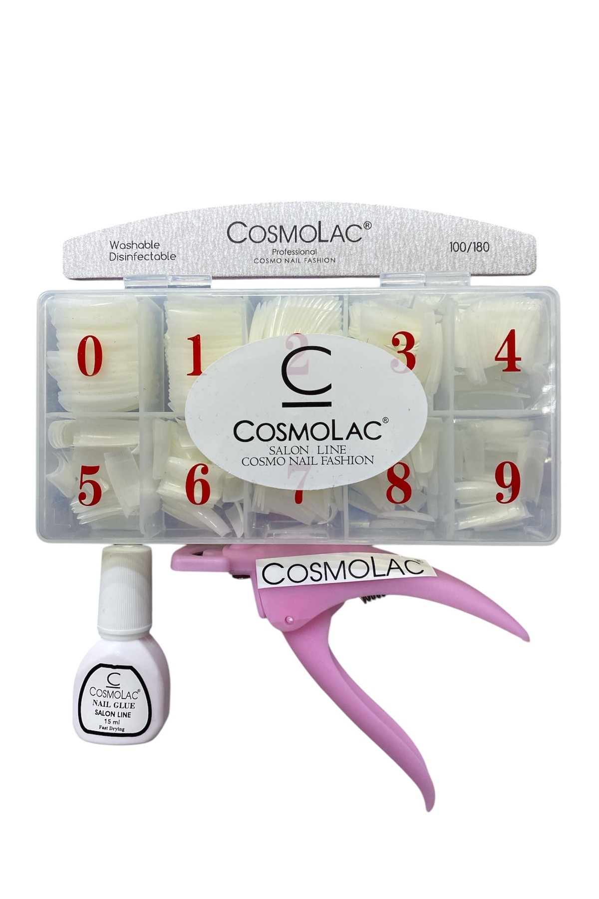 Cosmolac Profesyonel Protez Takma Tırnak Yarımay Tips Set - Fiyatı, Yorumları