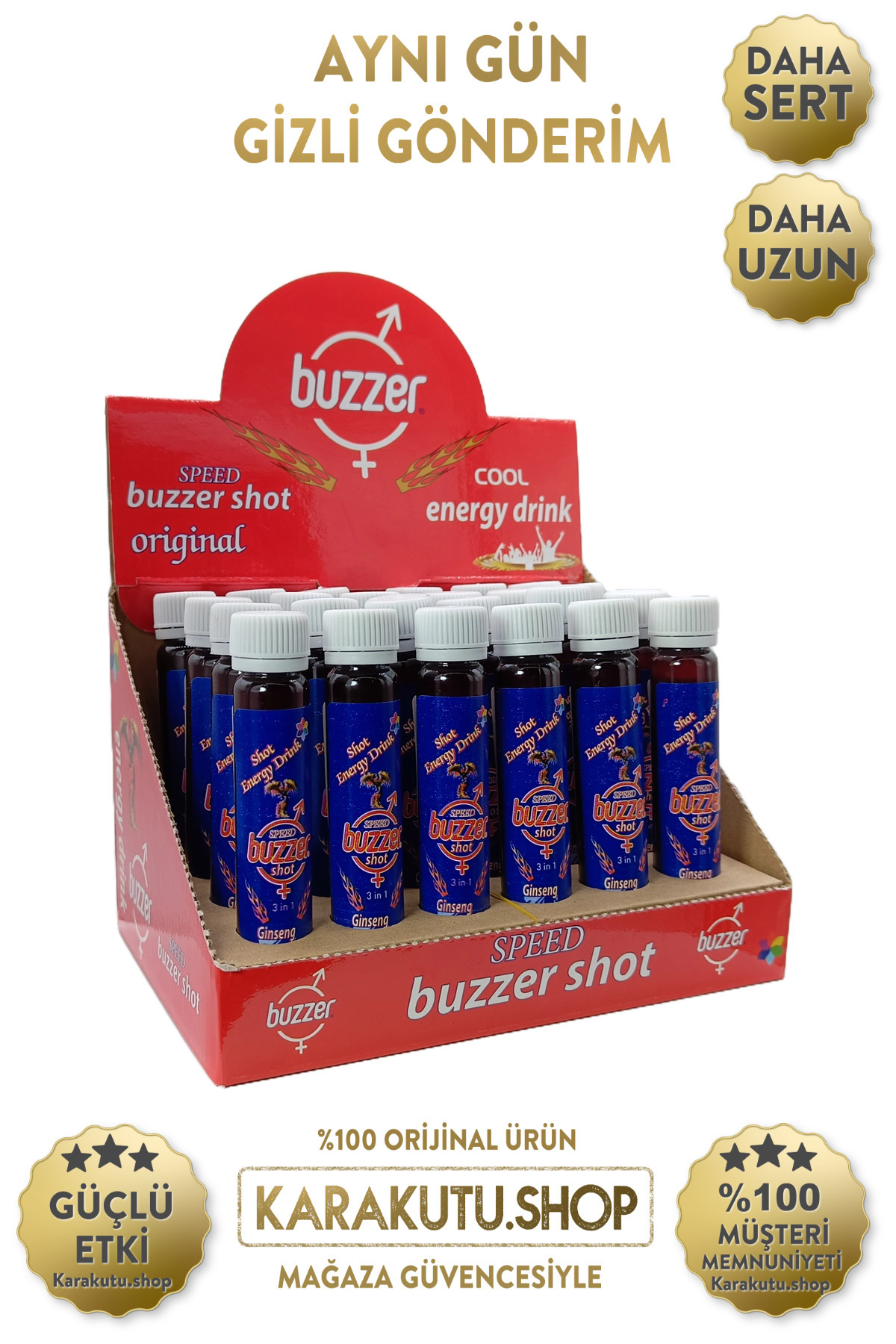 BUZZER Shot İçecek 24 Adet - Fiyatı, Yorumları