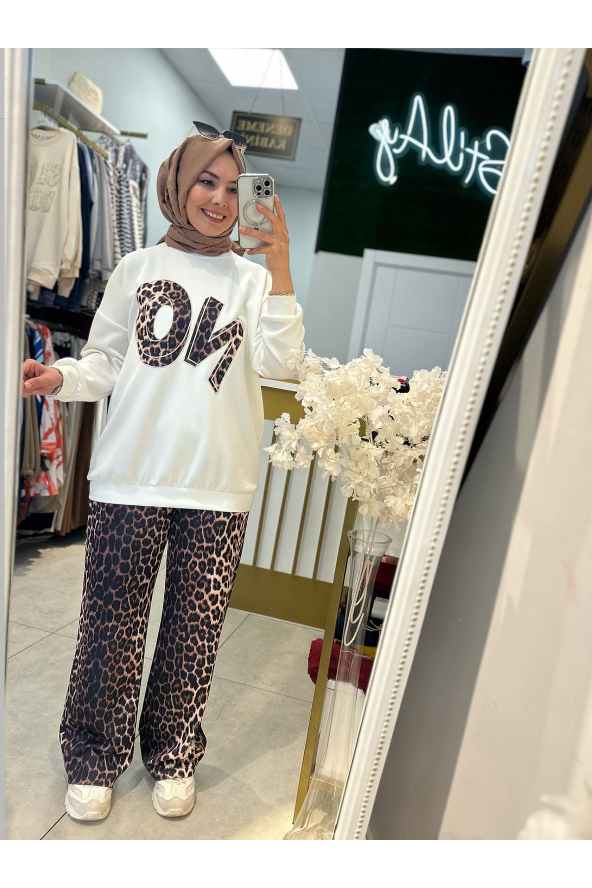 Essee Leopar ikili alt üst takım Fiyatı, Yorumları - Trendyol