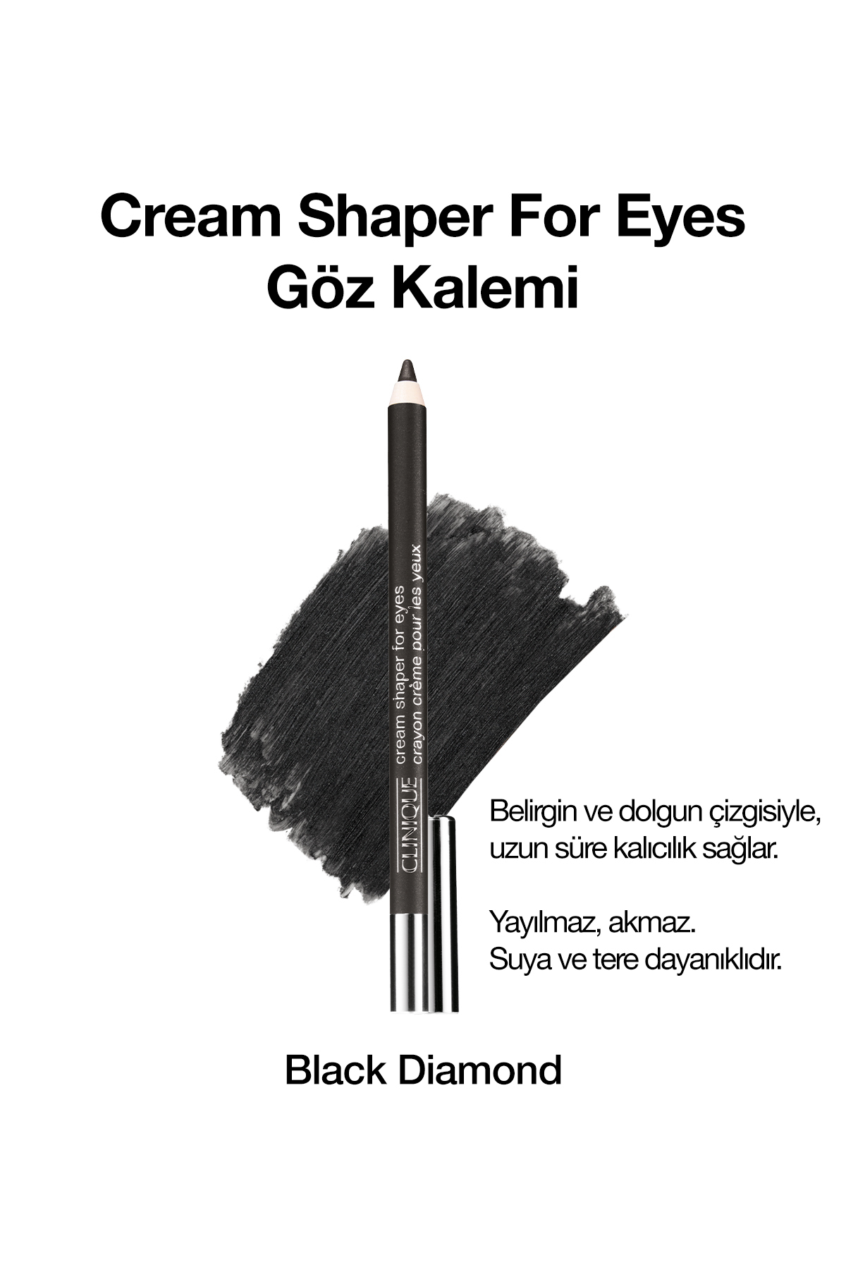 Clinique Cream Shaper For Eyes Göz Kalemi 1.2g - 101 Black Diamond ...