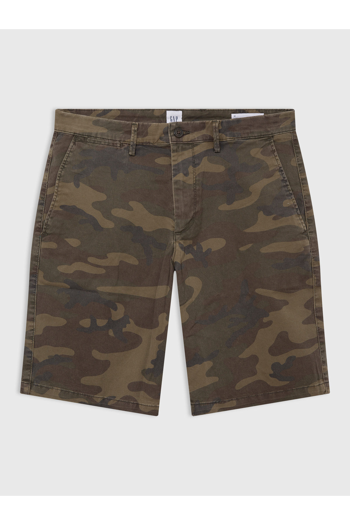 GAP Erkek Yeşil 10" Flex Washwell™ Essential Khaki Şort Fiyatı ...