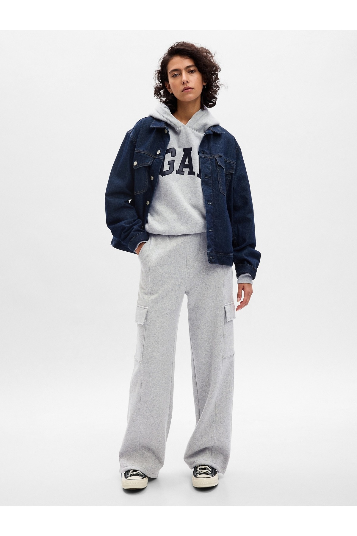 GAP Kadın Gri Vintage Soft Kargo Eşofman Altı - Fiyatı, Yorumları