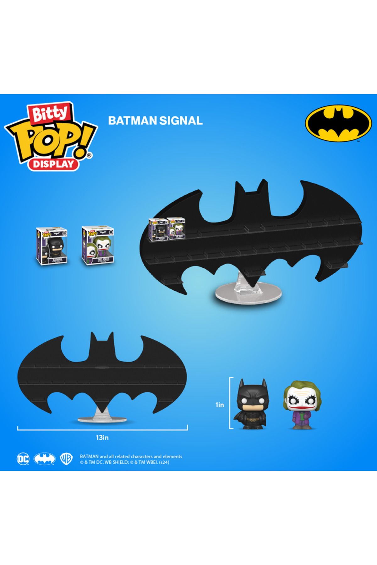 Funko Pop! Bitty Display - Batman Signal [Comes with 2X Exclusive Bitty ...