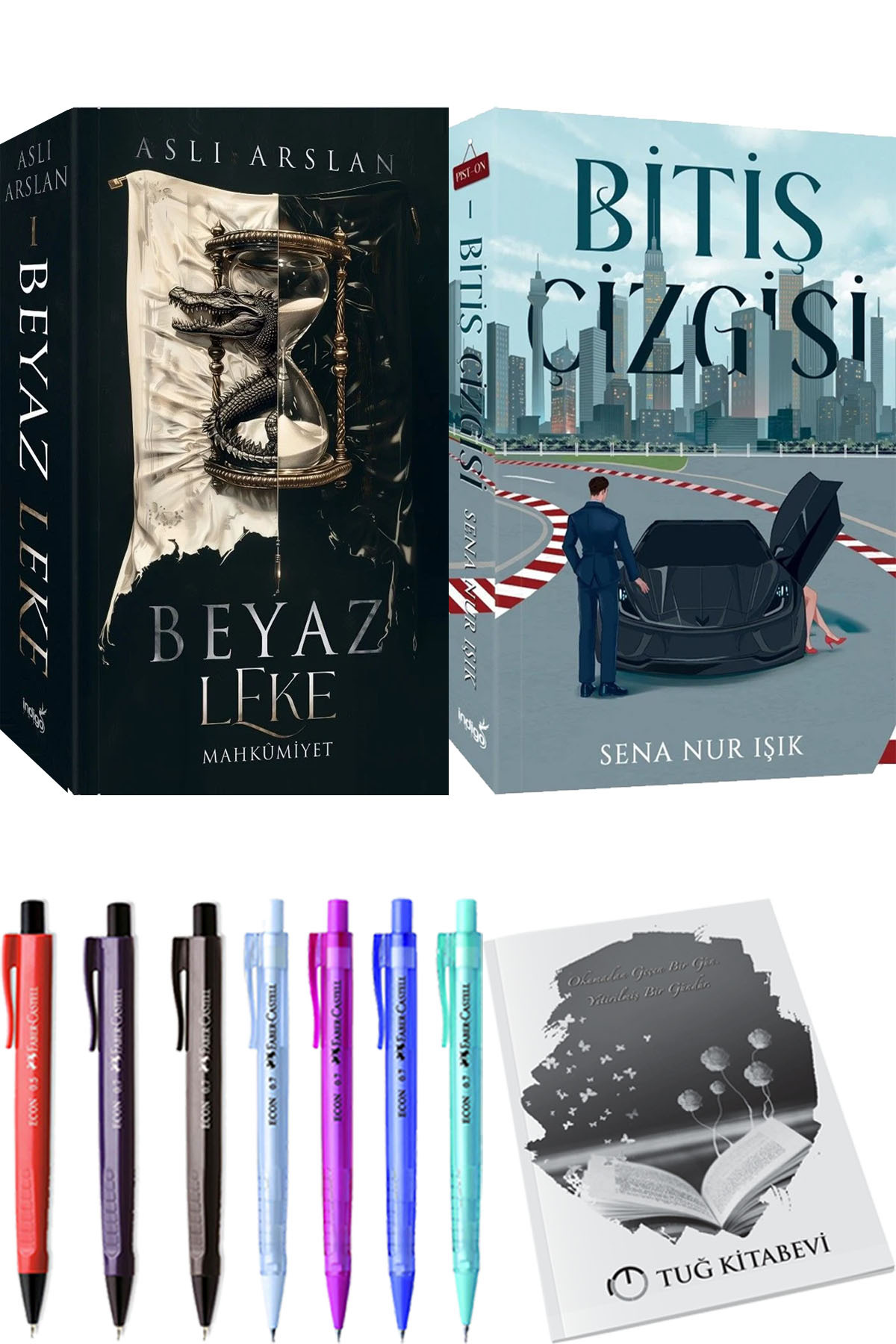 İndigo Kitap Bitiş Çizgisi ve Beyaz Leke Mahkumiyet Aslı Arslan 2li ...
