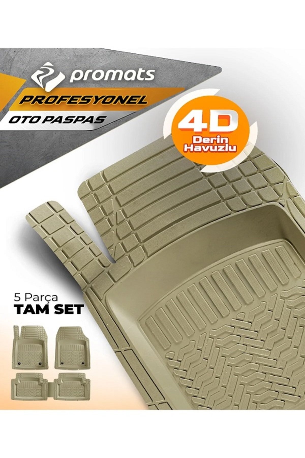 Promats Skoda Yeti 2010 Sonrası Oto Paspas Profesyonel 4d (bej)Fiyatı ...