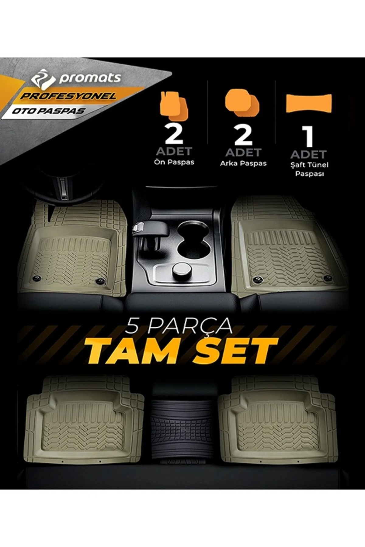 Promats Skoda Yeti 2010 Sonrası Oto Paspas Profesyonel 4d (bej)Fiyatı ...
