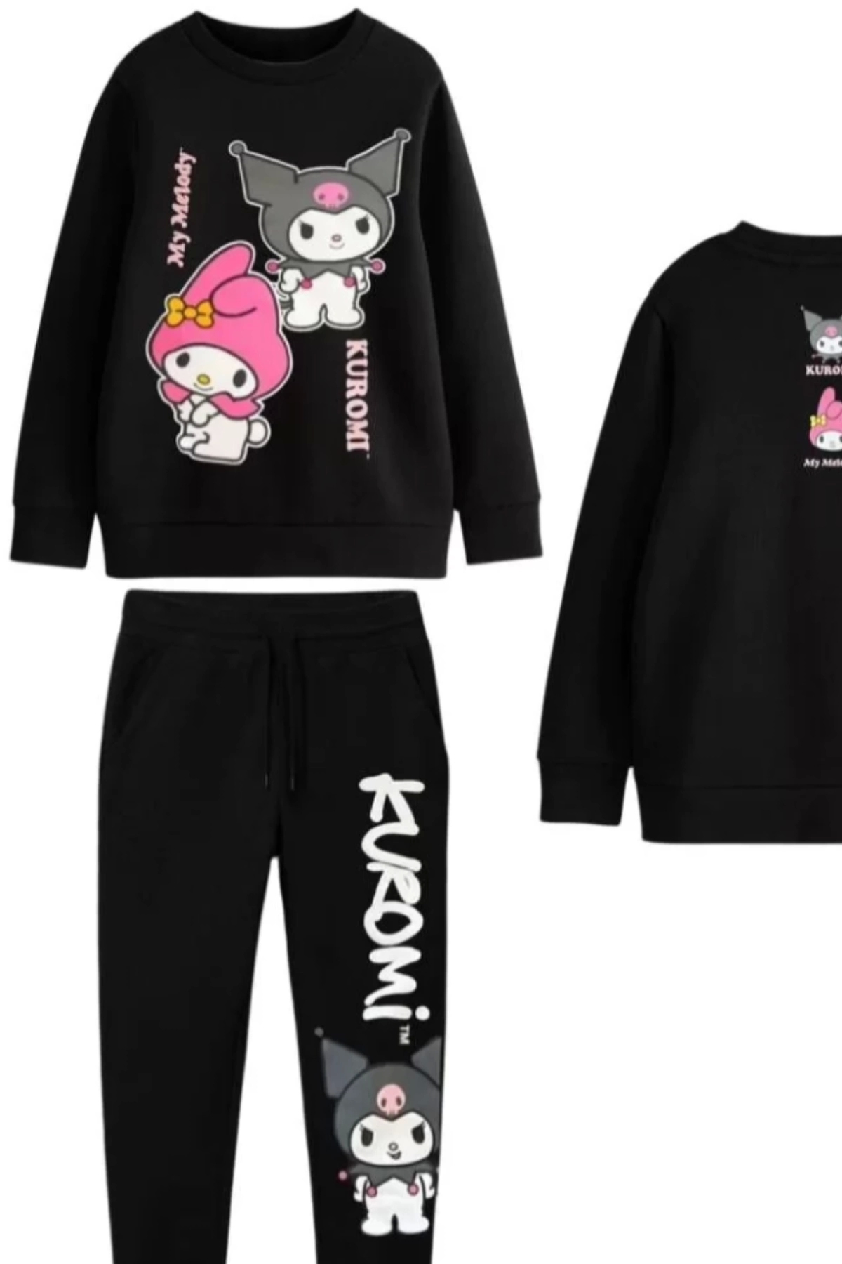 Kidmark Çocuk Modası Kız Çocuk Kuromi My Melody Siyah Takım Fiyatı ...