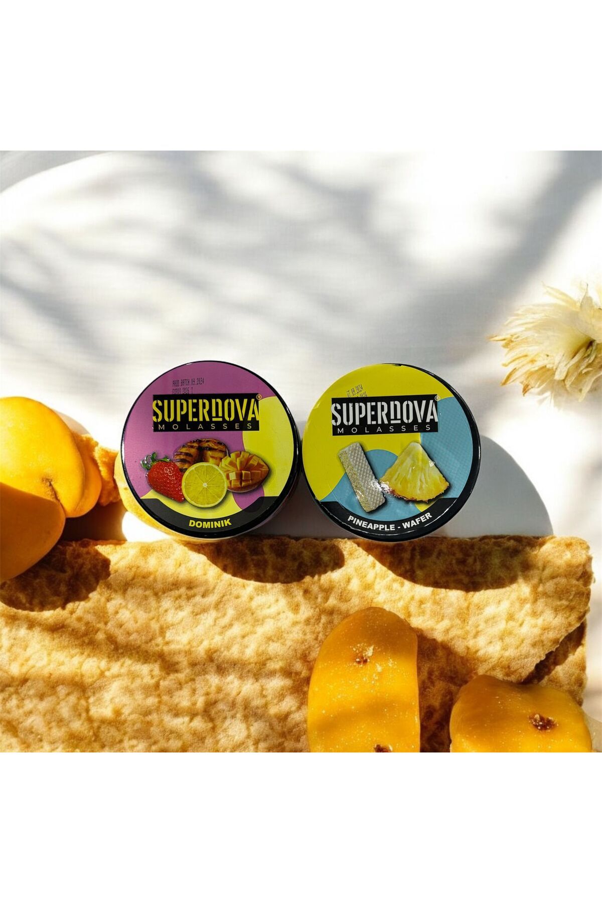 SÜPERNOVA SUPERNOVA MOLASSES Çilek Limon Mango Pişmiş Şeftali ve Gofret ...
