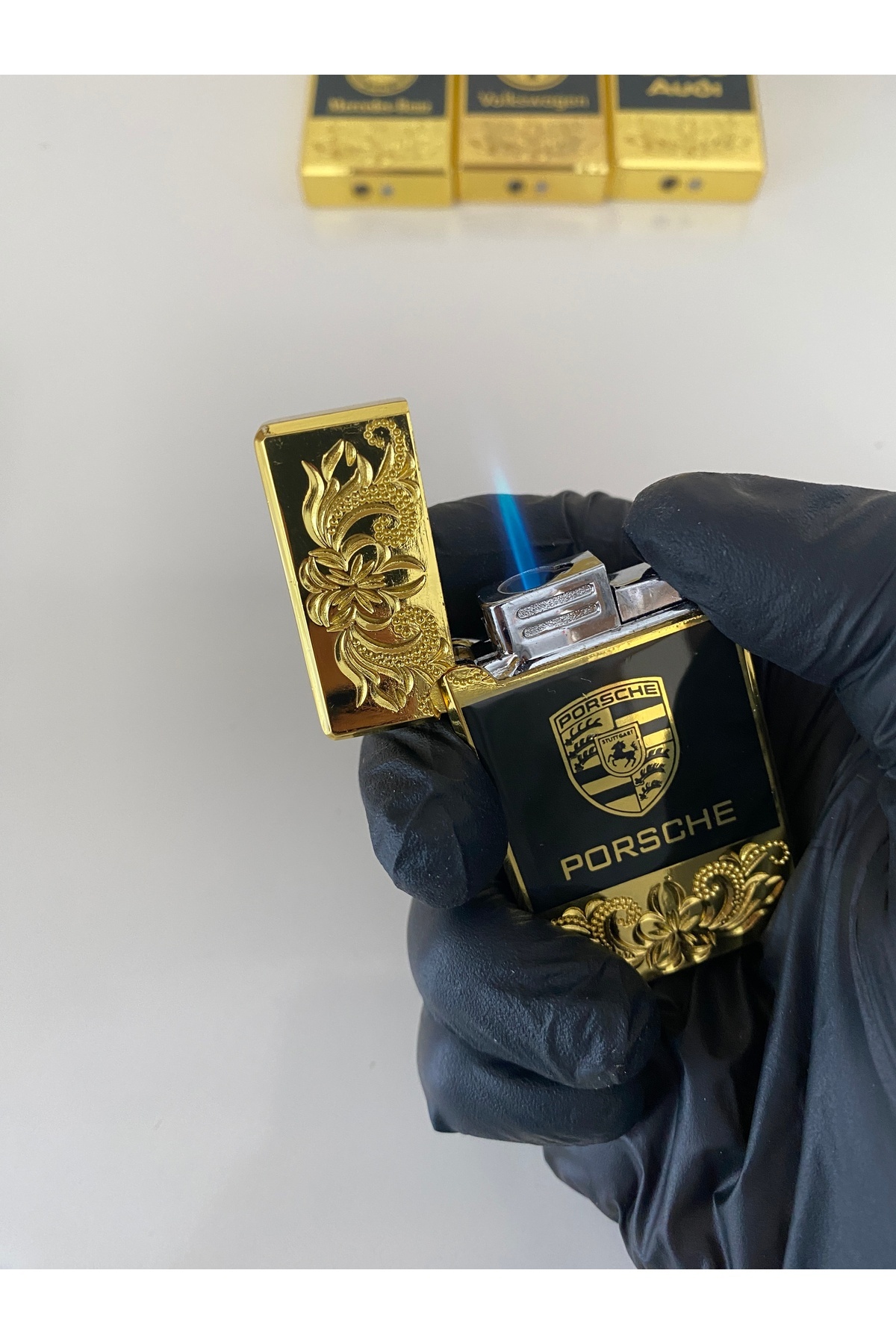 Hunter PORSCHE LOGOLU METAL GOLD ÇAKMAK - Fiyatı, Yorumları