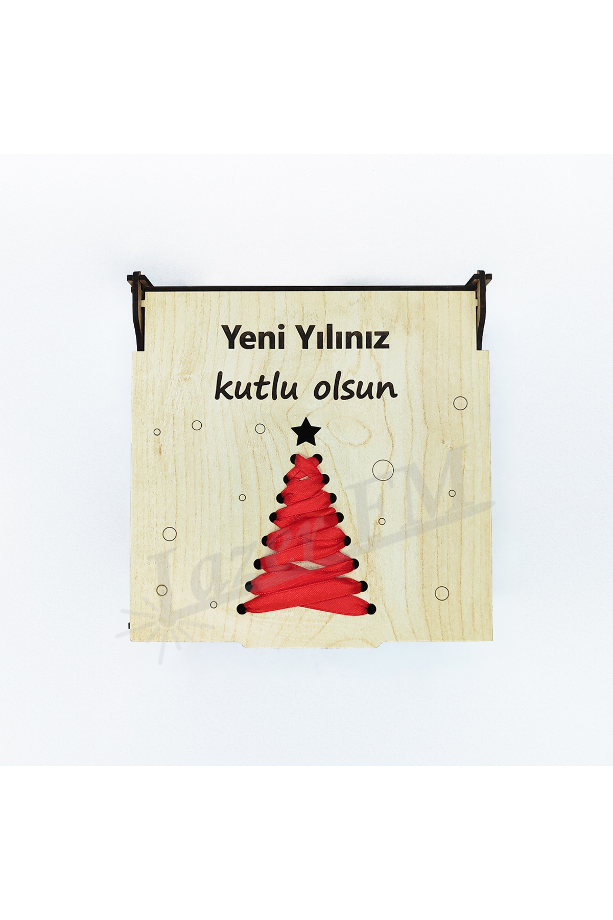 Lazer FM Yılbaşı Hediye Kutusu Kırmızı Kurdeleli 17x17x8 Cm Fiyatı ...