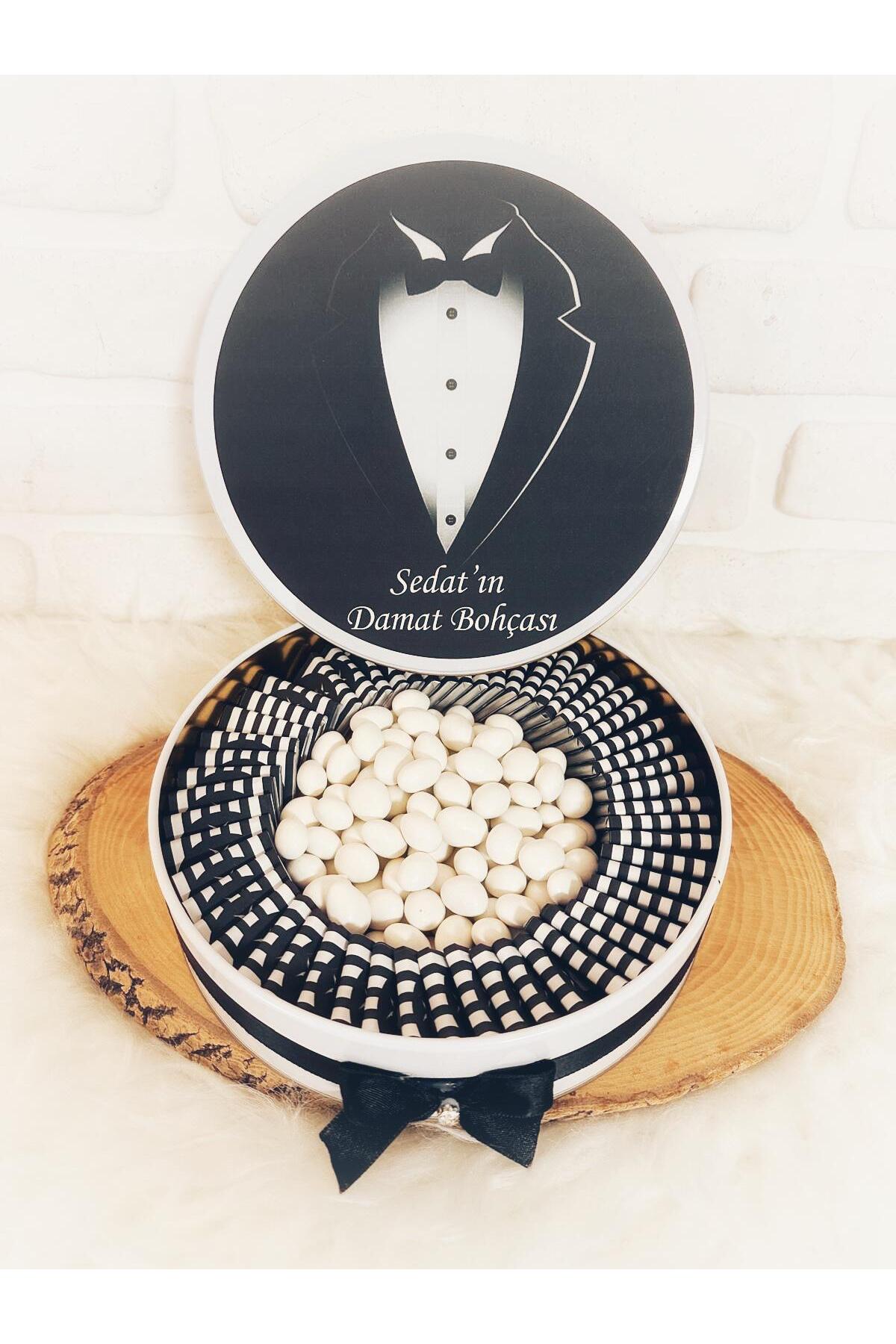 BUGİTO 150 Adet + 200 GR Draje Isme Ozel Damat Bohcasi Hediyelik ...