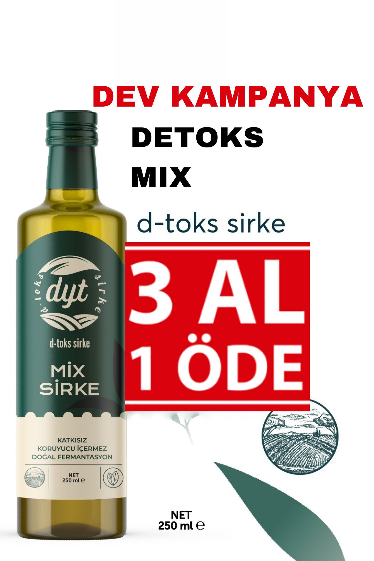 dyt d-toks sirke Detoxmix - 250 ml Fiyatı, Yorumları - Trendyol
