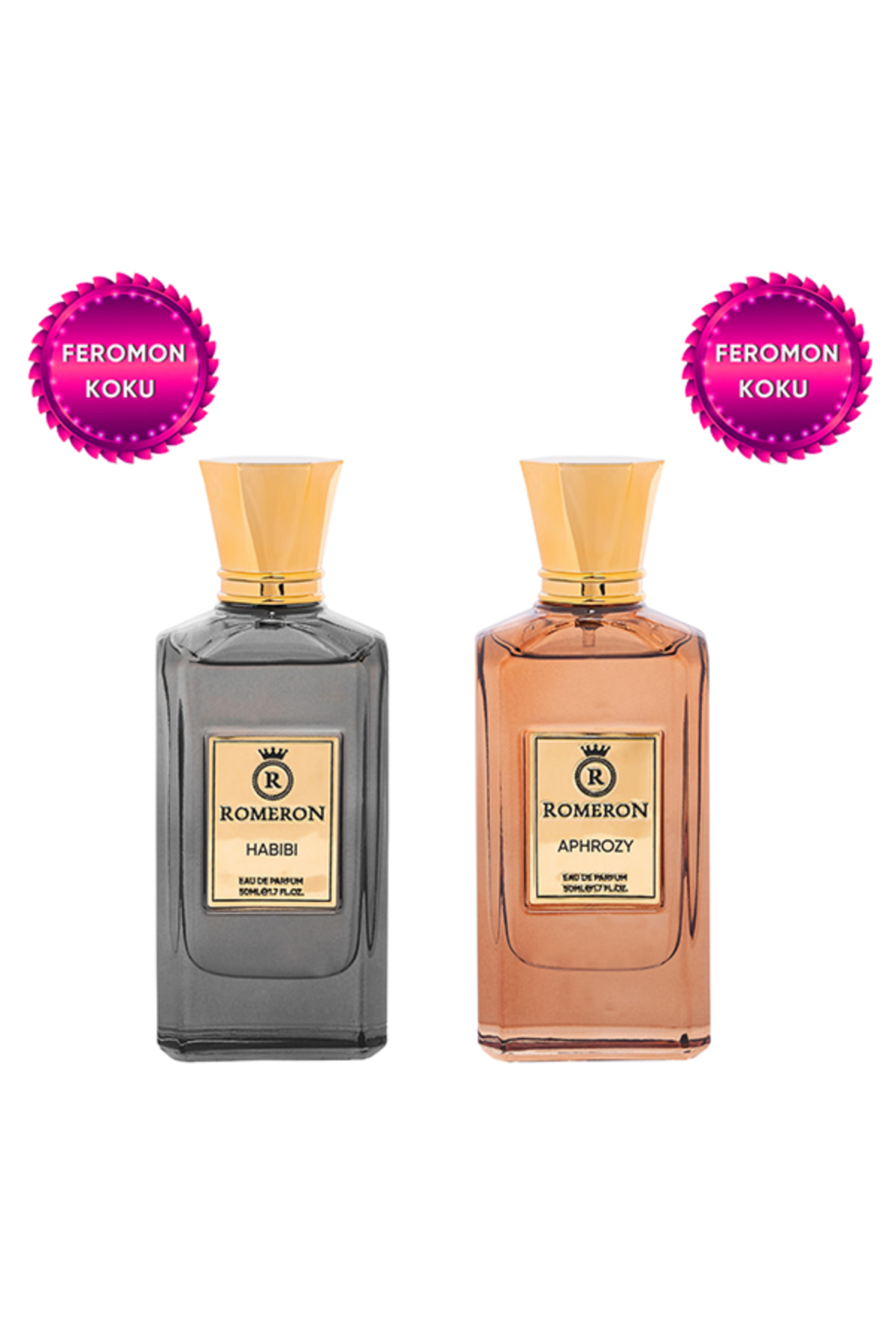 ROMERON Feromon Habıbı -aphrozy Unısex 2'li Parfum Seti 50 ml Edp ...