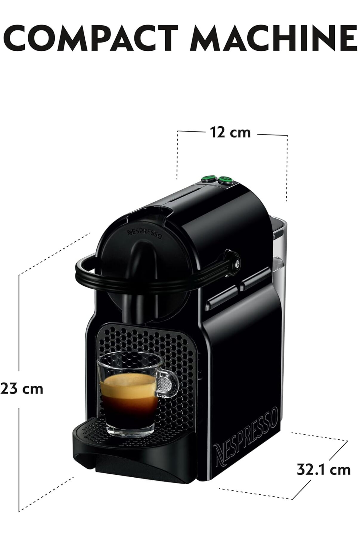 Nespresso Inissia coffee machine by Nespresso, Black - UAE Version ...