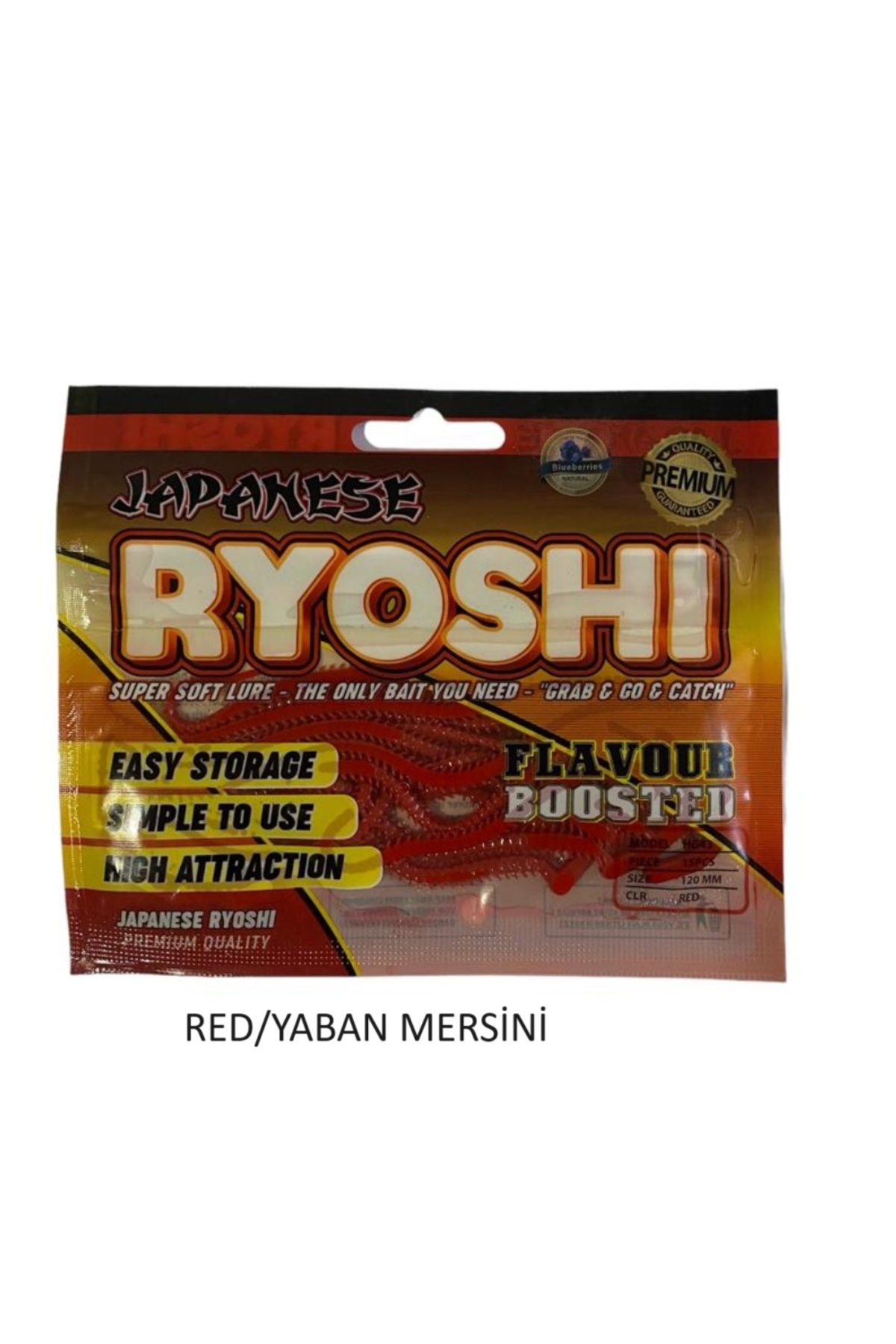 EFFE Japanese Ryoshi 12cm Kokulu Lrf Silikon Yapay Yem Red/yaban ...