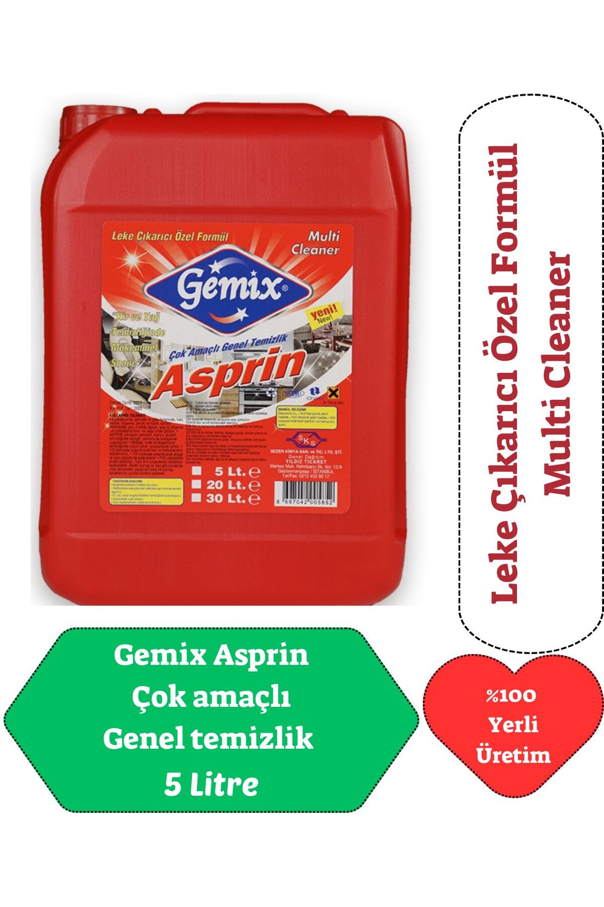 GEMİX Gemix Asprin 5 Kg Fiyatı, Yorumları - Trendyol