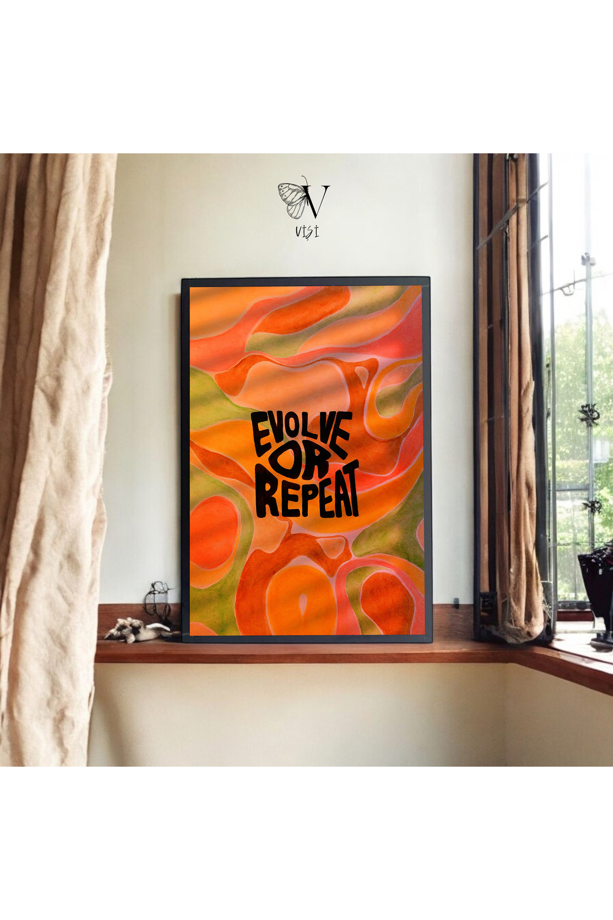 Home EVOLVE OR REPEAT POSTER -Duvar Posteri-Çerçeveli-Kalın Kuşe Kağıt ...