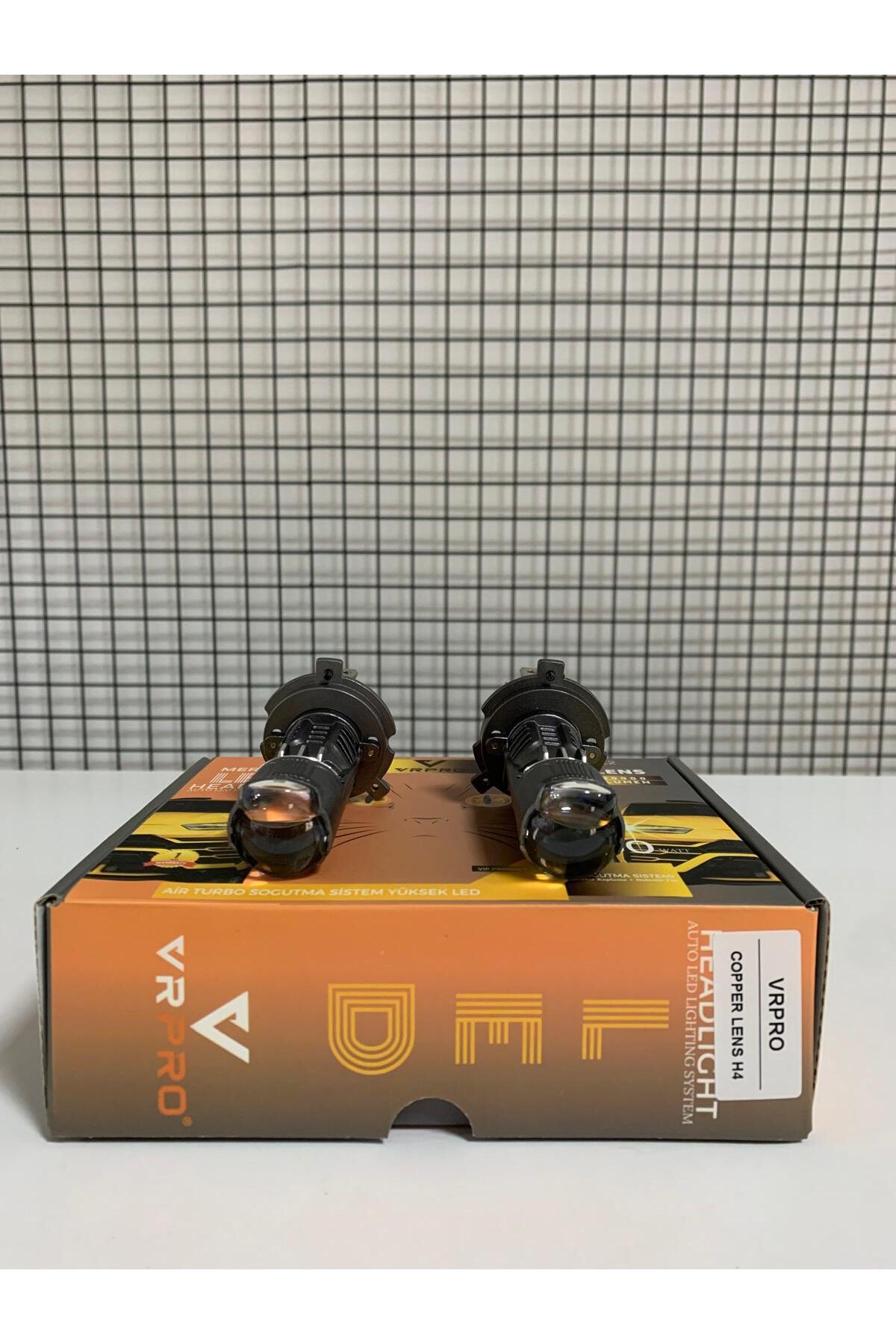iq elektronik Vr Pro Copper Mercekli Led Far H4 50w-18.000 Lümen 12v ...