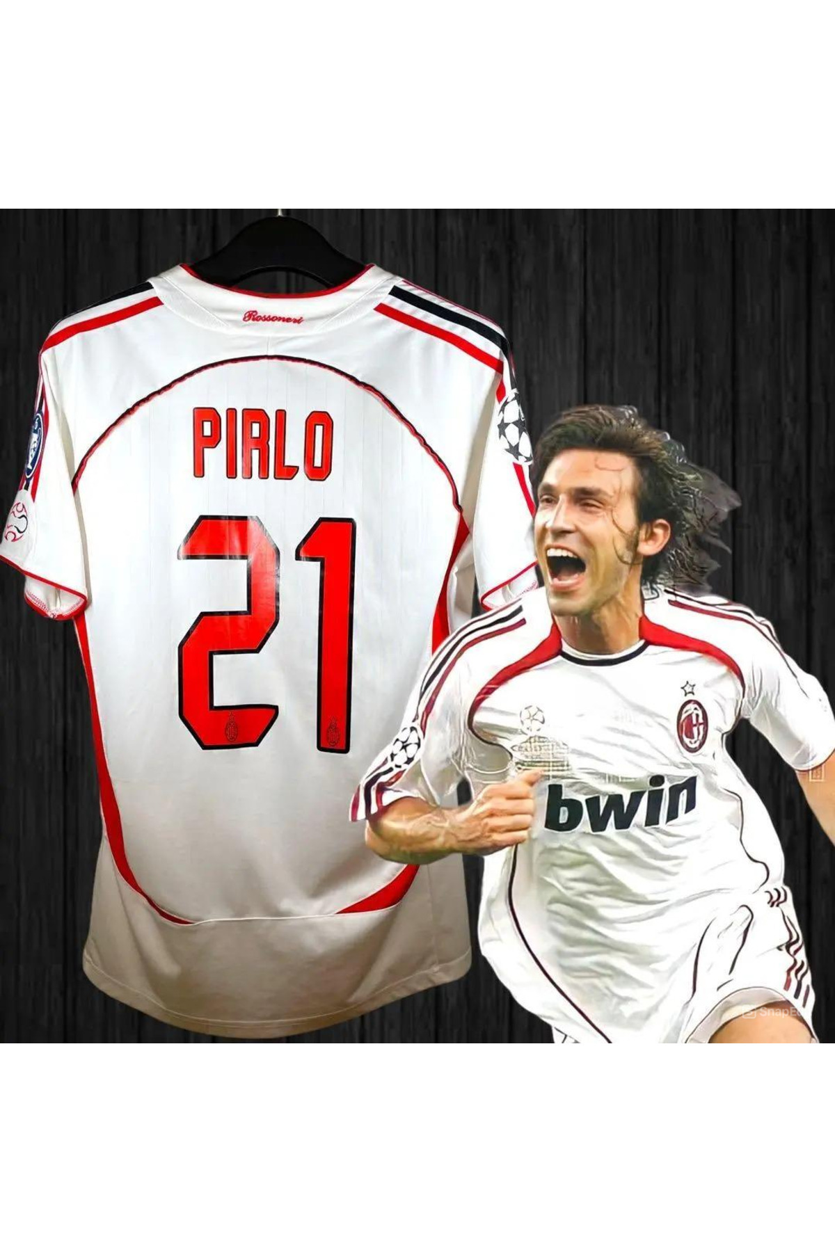 Alaturka Mix Retro Ac. Milan. PİRLO 21 Beyaz Yetişkin Forması Fiyatı, Yorumları - Trendyol