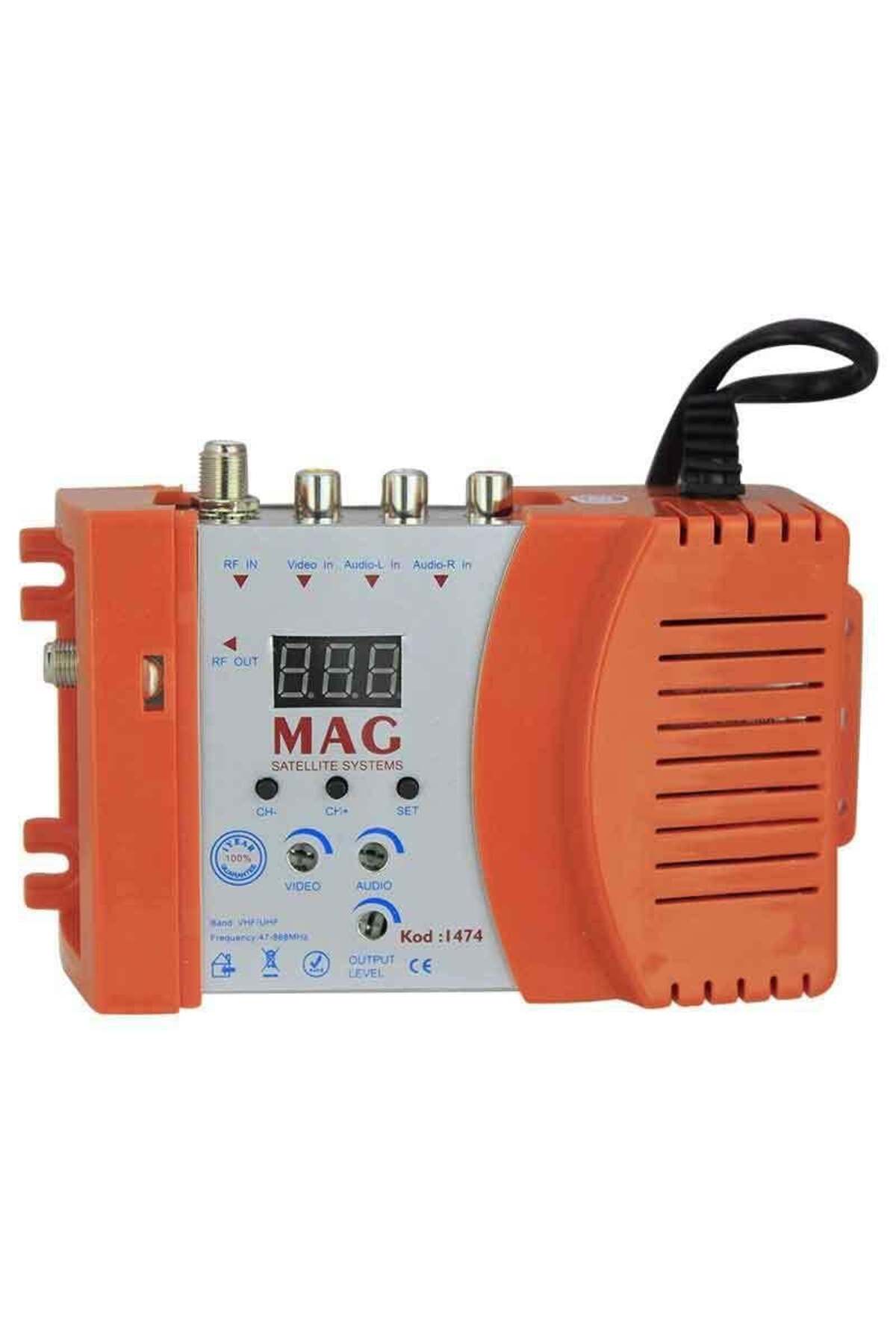 MAG DEXTER MAG 1474 AV GİRİŞLİ LED EKRANLI RF FULL BAND MODÜLATÖR ...