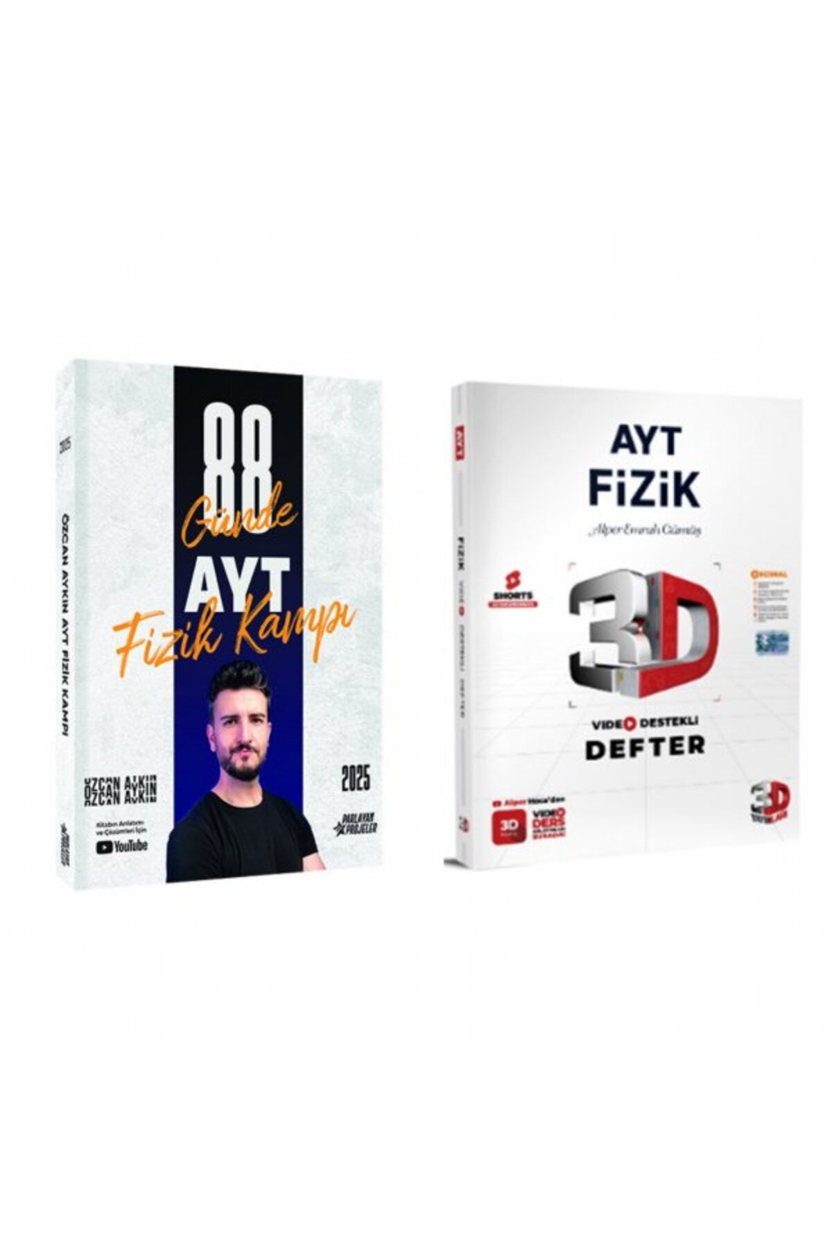 Parlayan Projeler Özcan Aykın 2025 88 Günde AYT Fizik Kamp+ 3D AYT Fizik Video Destekli Defter ...
