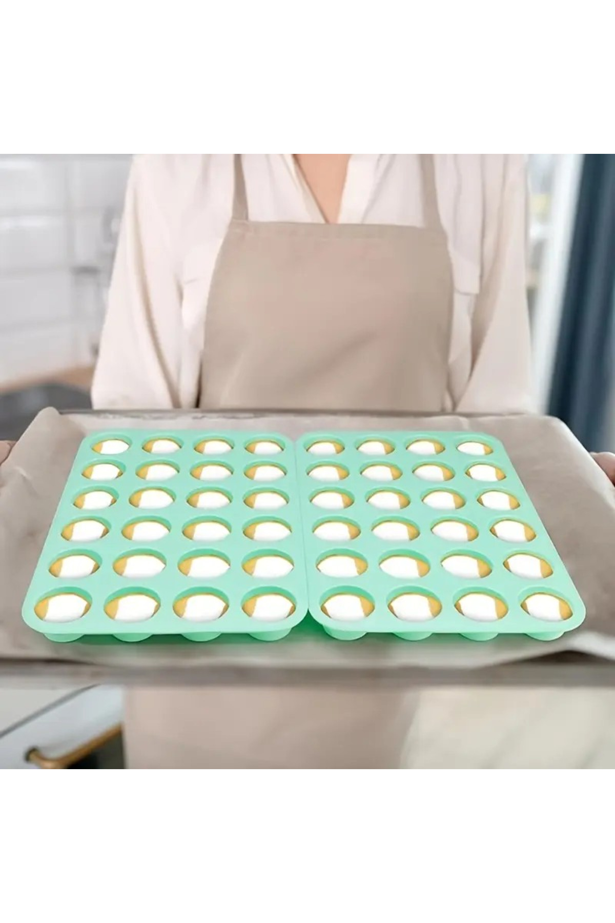 FEEL Silikon Mini Kek Muffin Kalıbı 24-Gözlü - Fiyatı, Yorumları