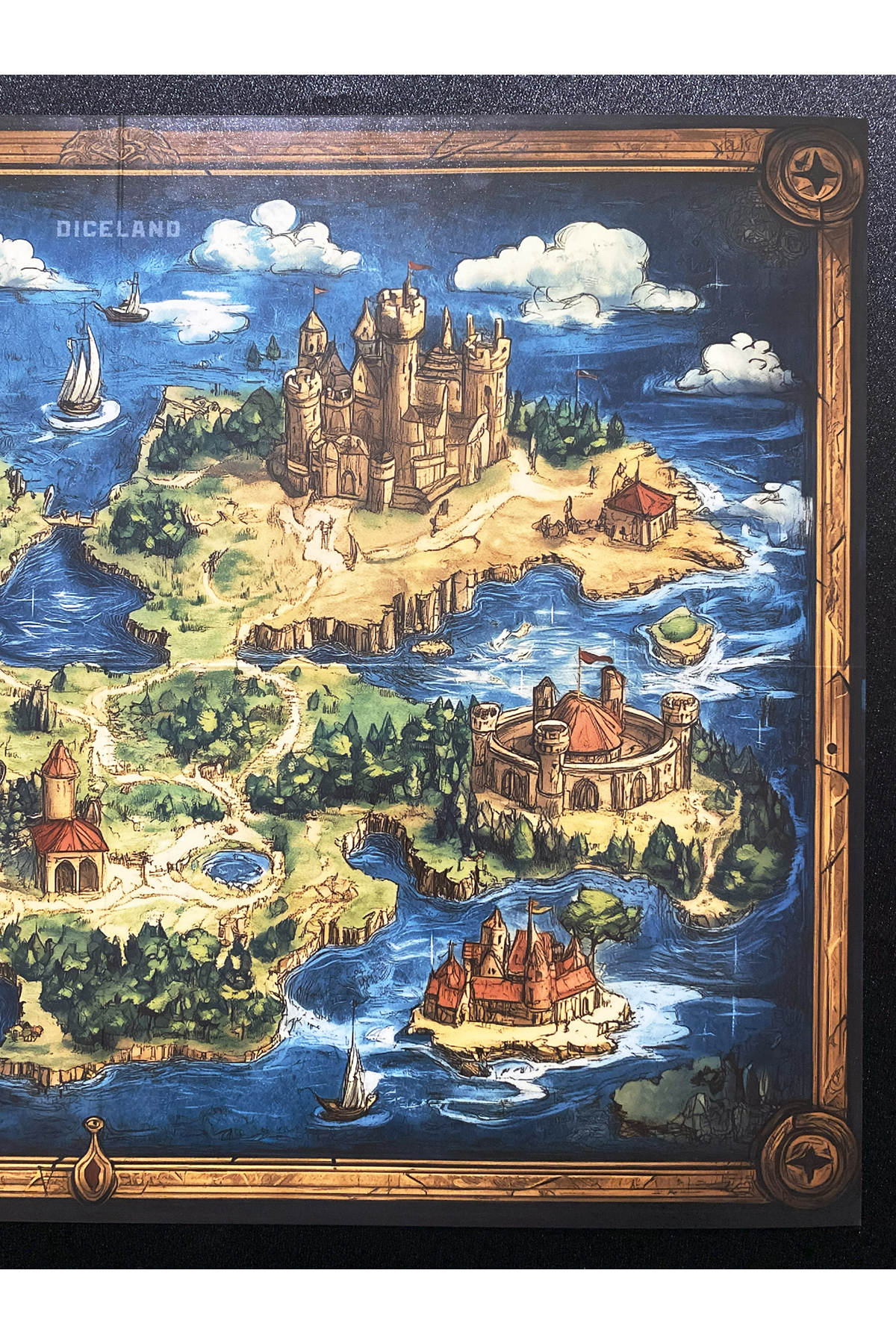 DiceLand DND FRP Battle Map Kutu Oyunu Harita - Ana Kıta - Fiyatı ...