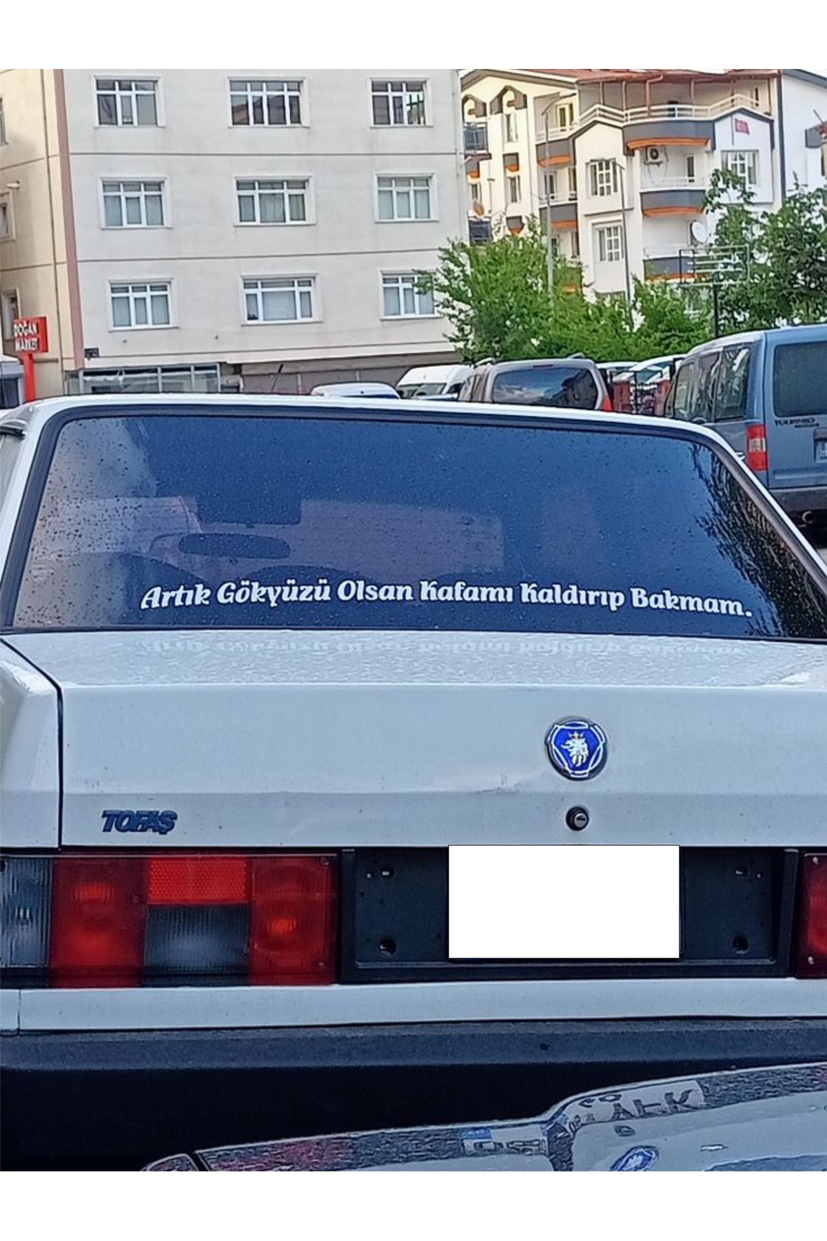 ömür tuning ARAÇ ARABA ARKA CAM YAZISI STİCKER FOLYO YAZI Fiyatı ...